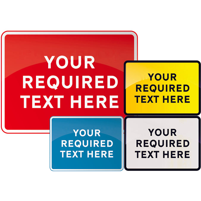 Custom Design Metal Road Signs – Start Safety UK