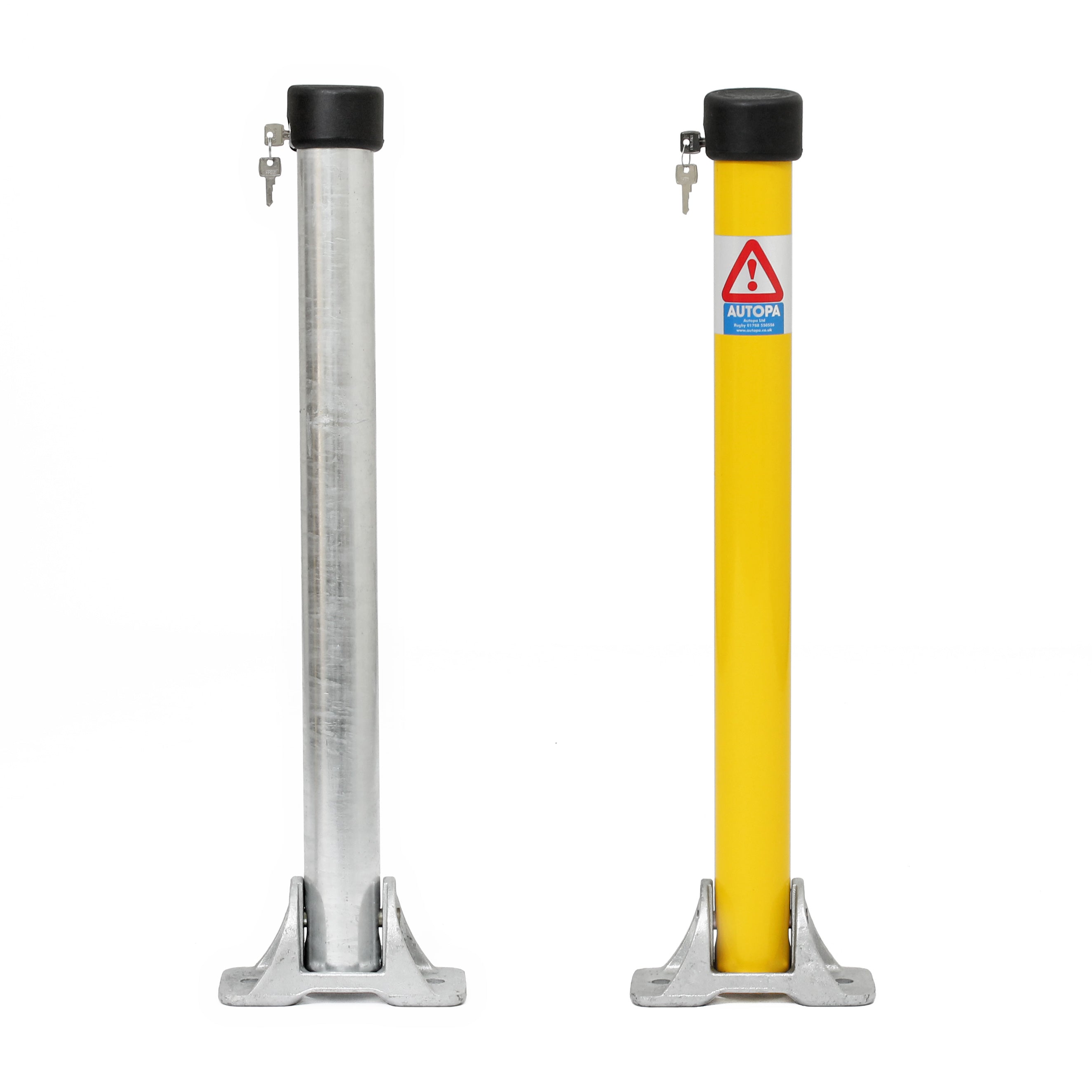 Folding posts both with integral and seperate padlocks. – Start Safety UK