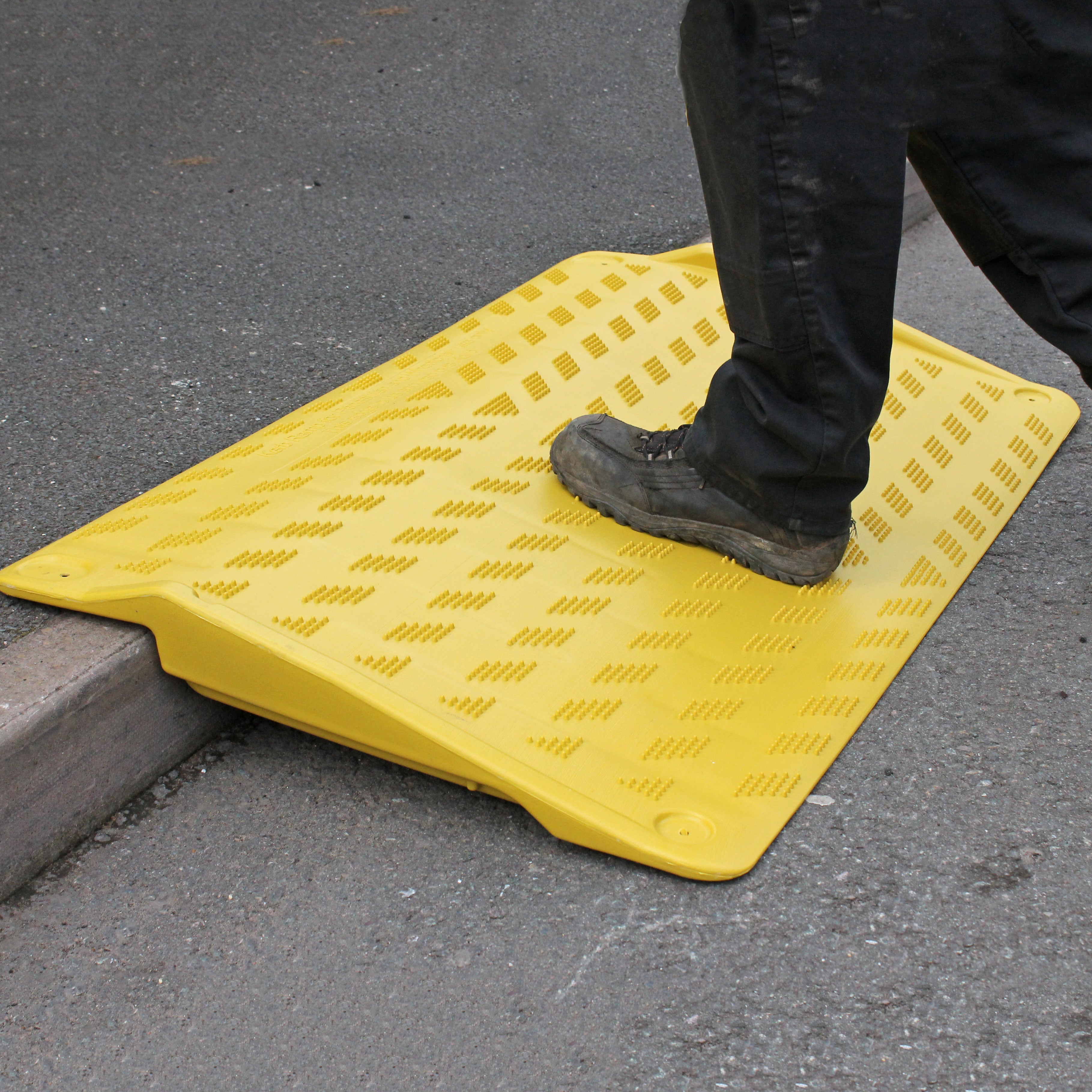 Car Accessories Permanent And Portable Curb Ramps Pack Of 2 Black Kerb ...