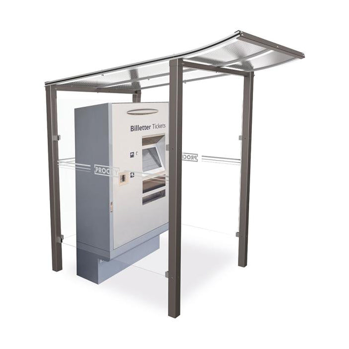 Durable Ticket Machine and Pay Station Shelters For Public Spaces ...