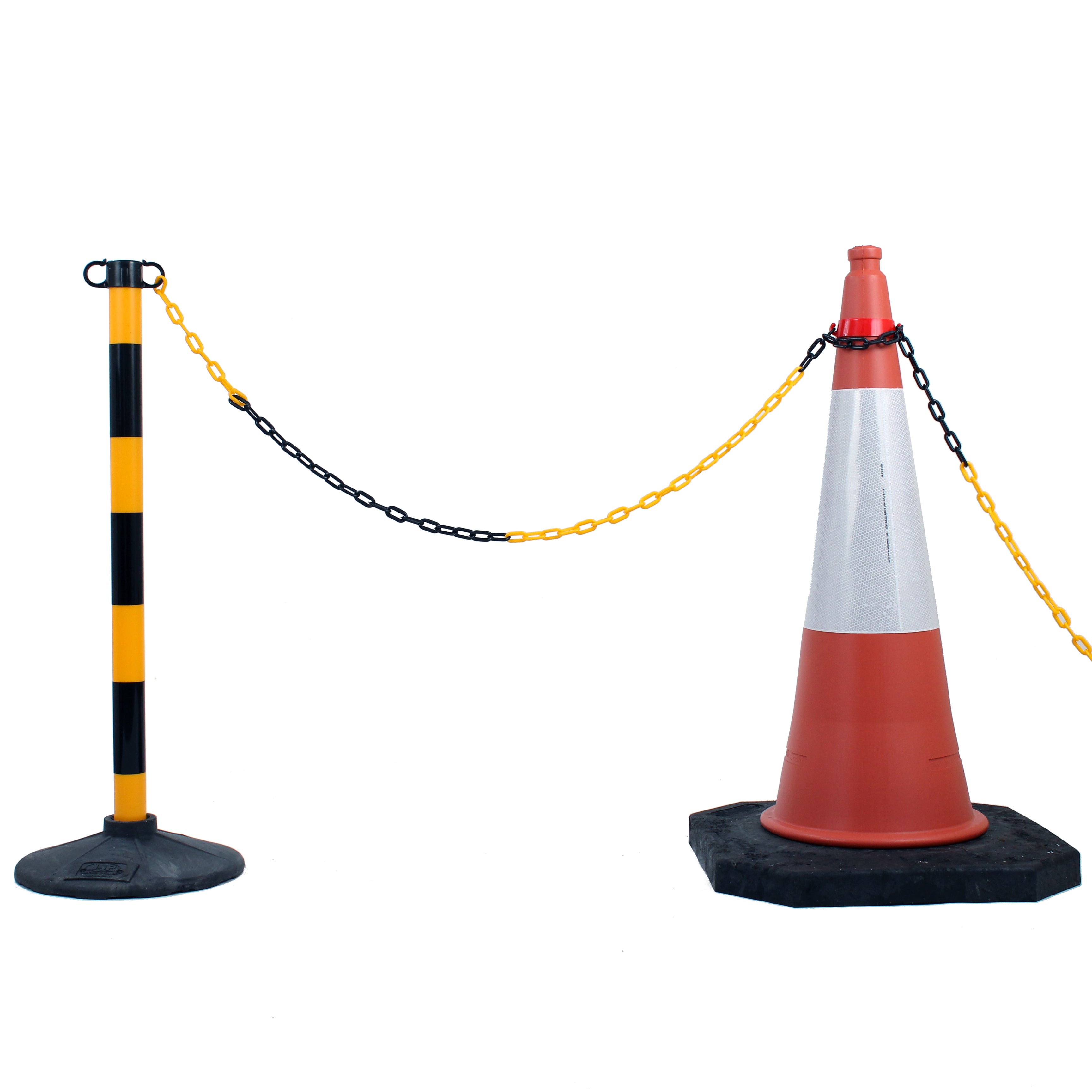 Post and Chain Bollard & Cone Kits | Plastic Chain & Posts – Start ...