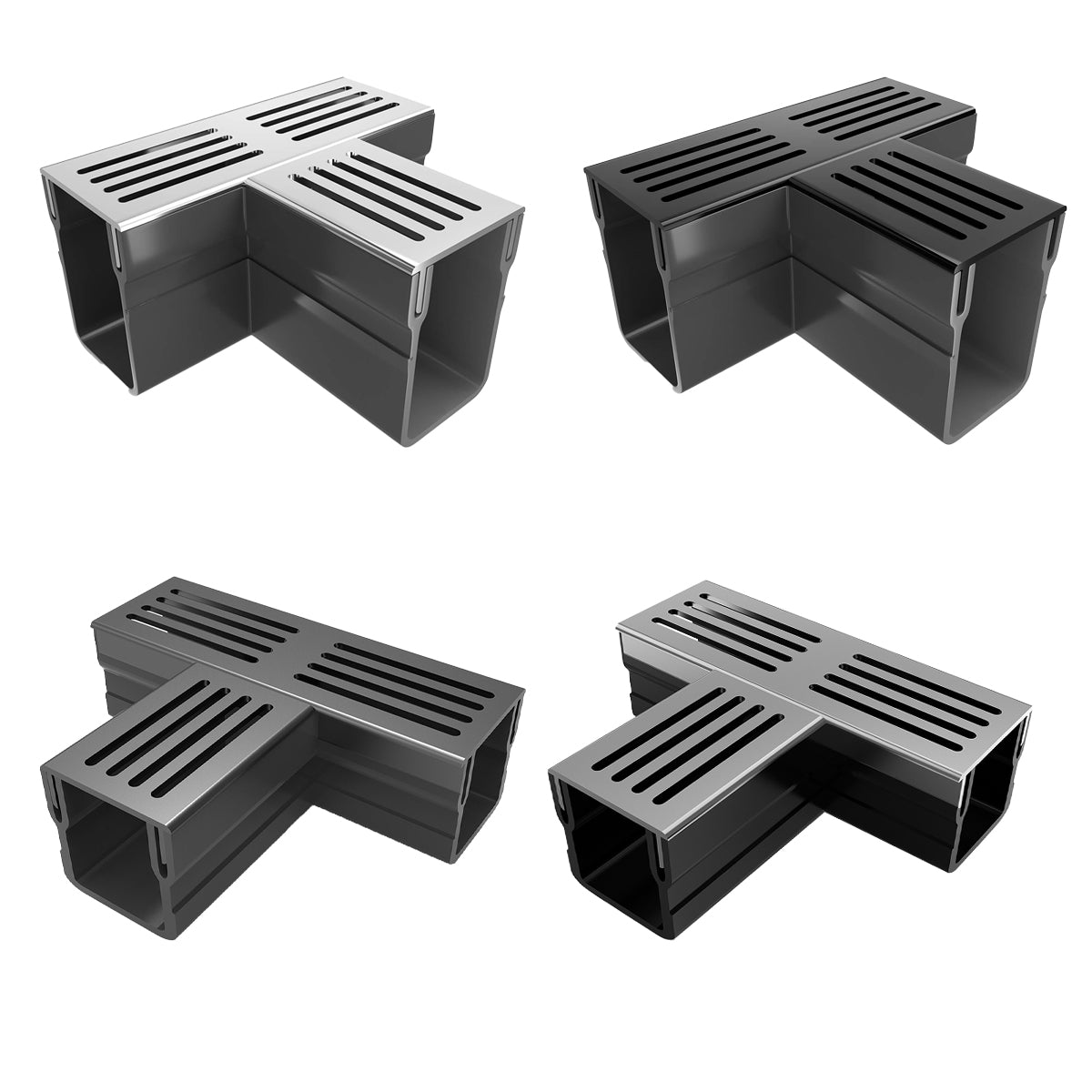 Alusthetic PVC Threshold Drain With Aluminium Grating T Connector ...