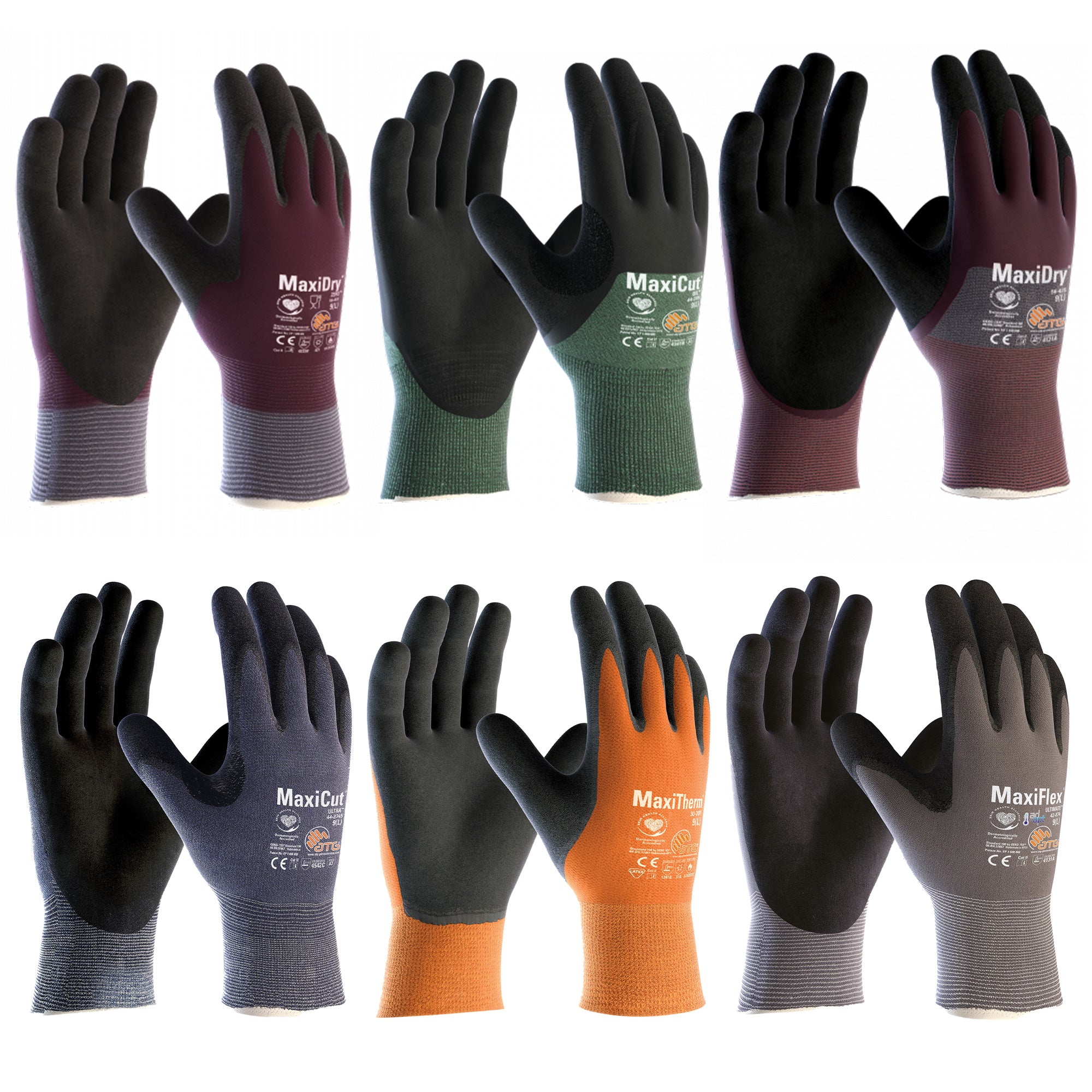 All Purpose Work Gloves Starter Pack - ATG® | 6 Pairs – Start Safety UK