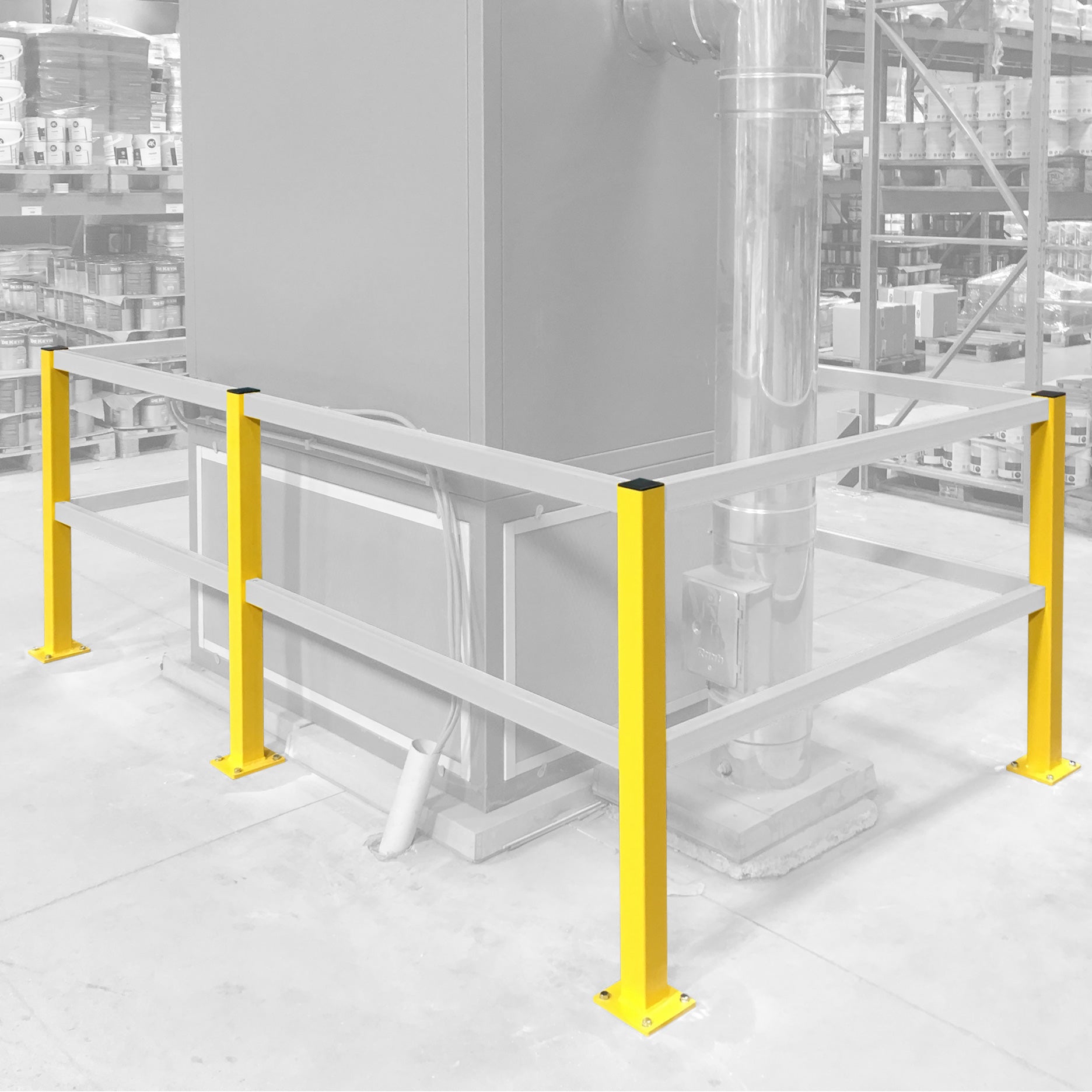 Black Bull Medium Duty Guard Rail Posts & Corners – Start Safety UK