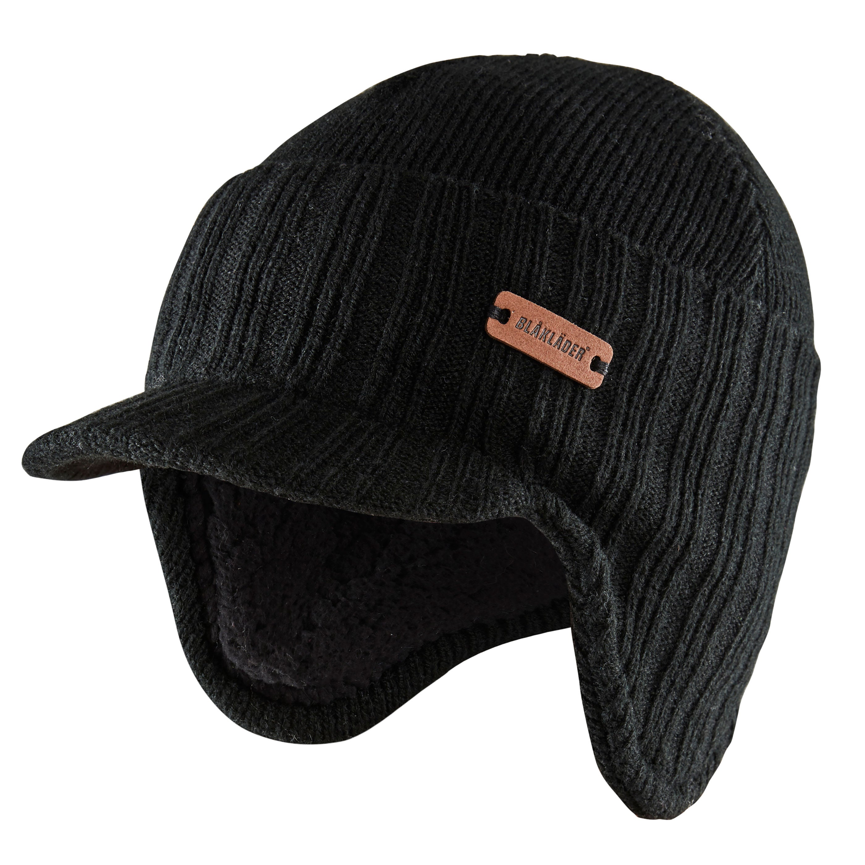 Blaklader 2067 Black Winter Cap With Ear Flaps | Start Safety UK