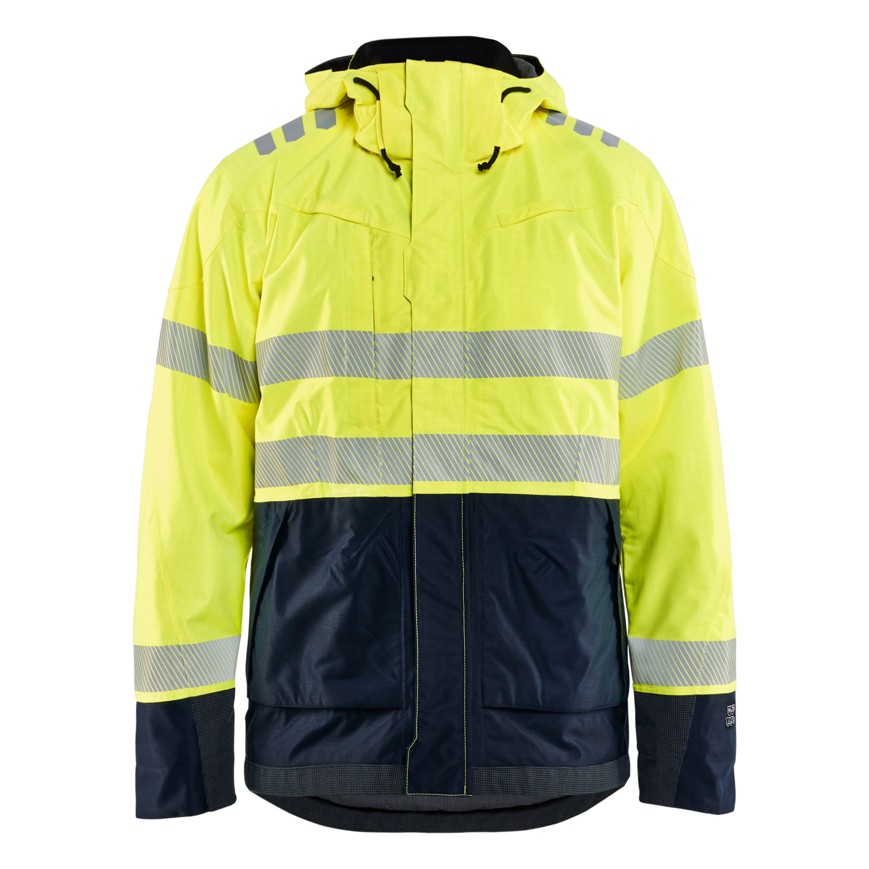 Blaklader 4088 Hi-Vis Yellow/Navy Blue Arc Flash & Fire Retardant ...