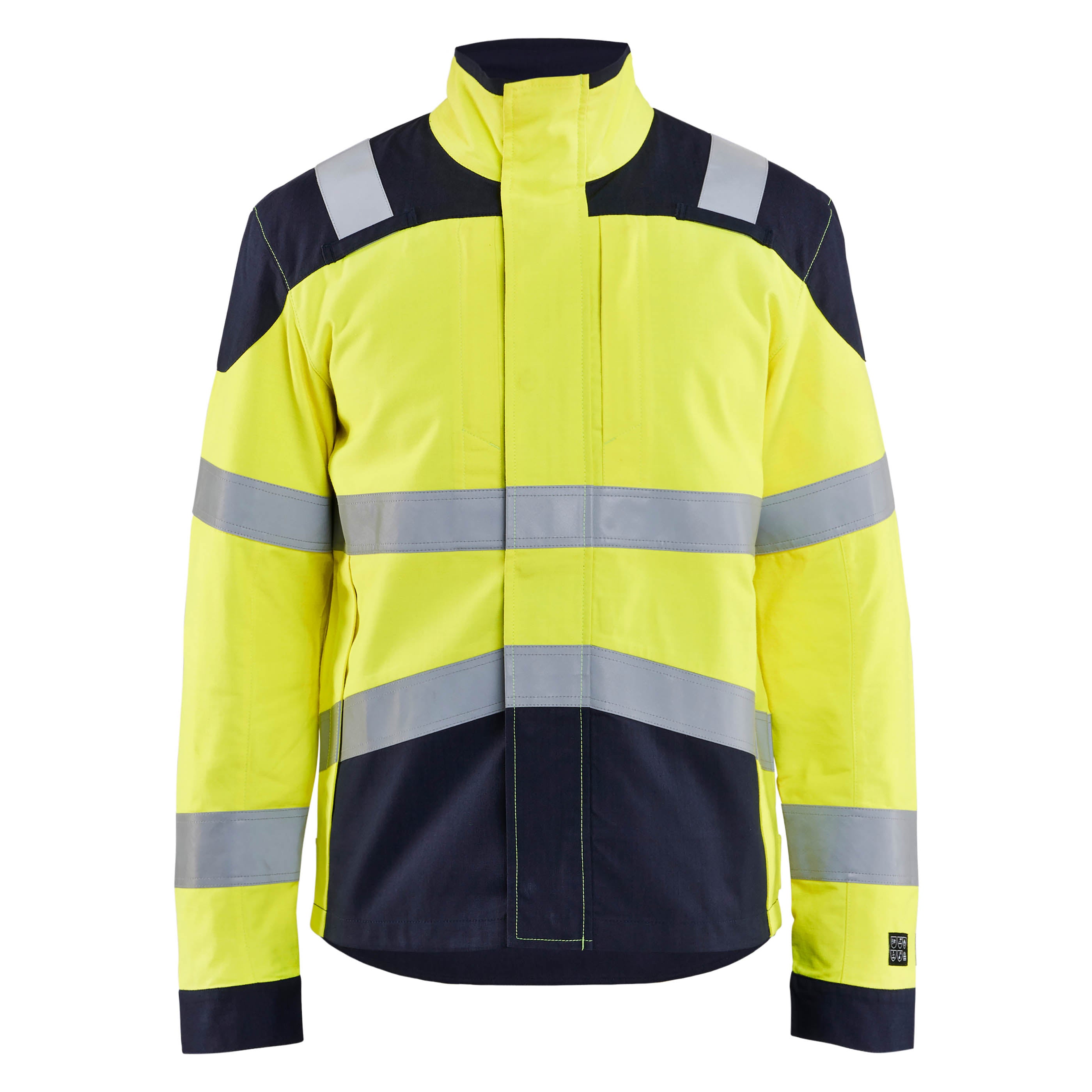 Blaklader 4089 Hi-Vis Yellow/Navy Blue Arc Flash & Fire Retardant ...