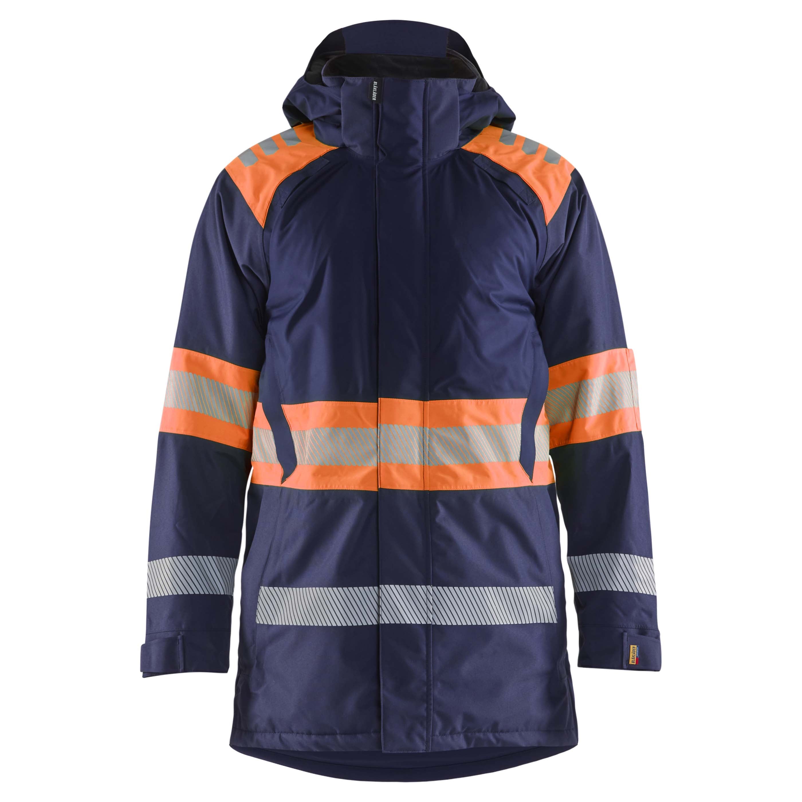 Blaklader 4485 Navy Blue/Hi-Vis Orange Winter Parka | Start Safety UK