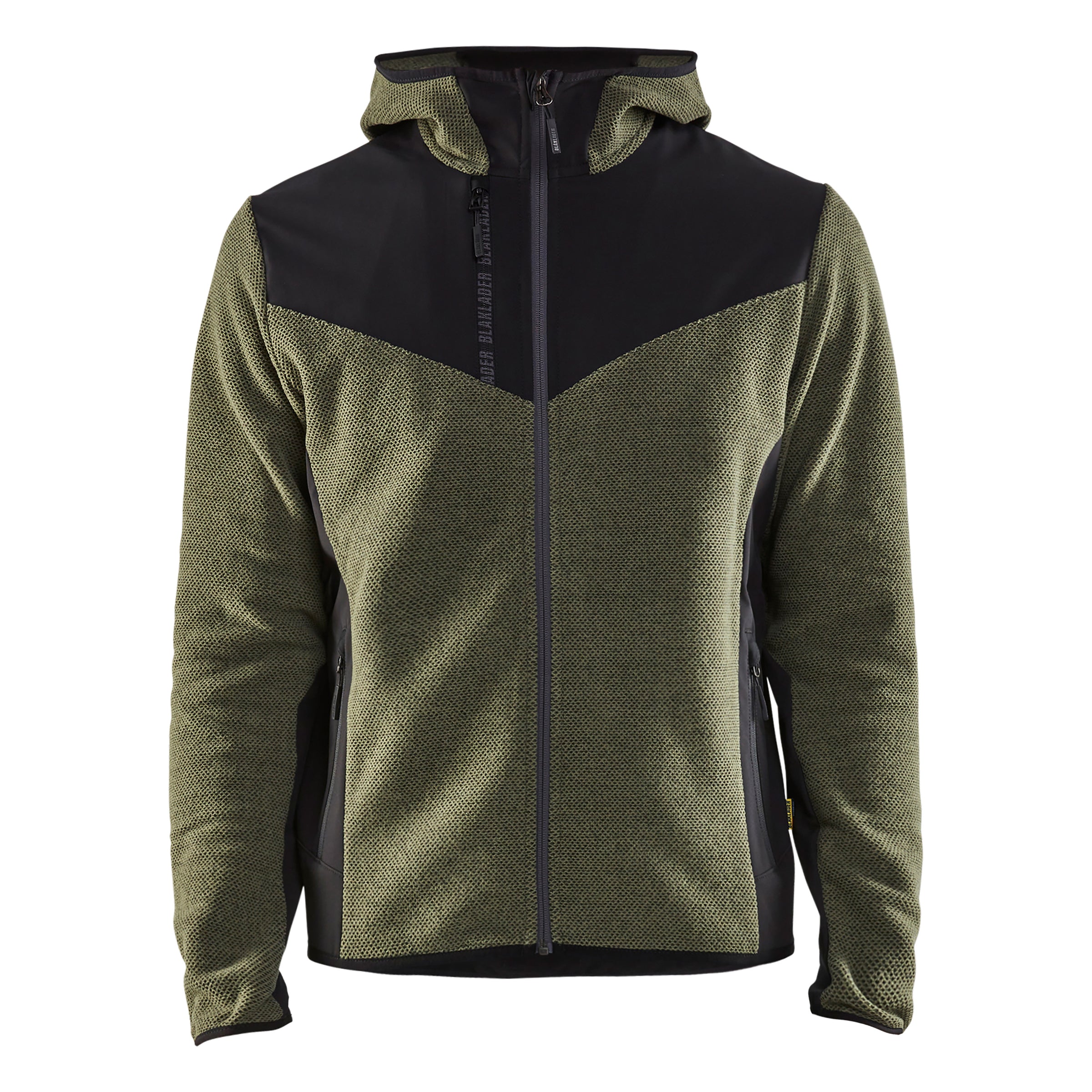 Blaklader 5940 Autumn Green/Black Knitted Jacket With Softshell | Start ...