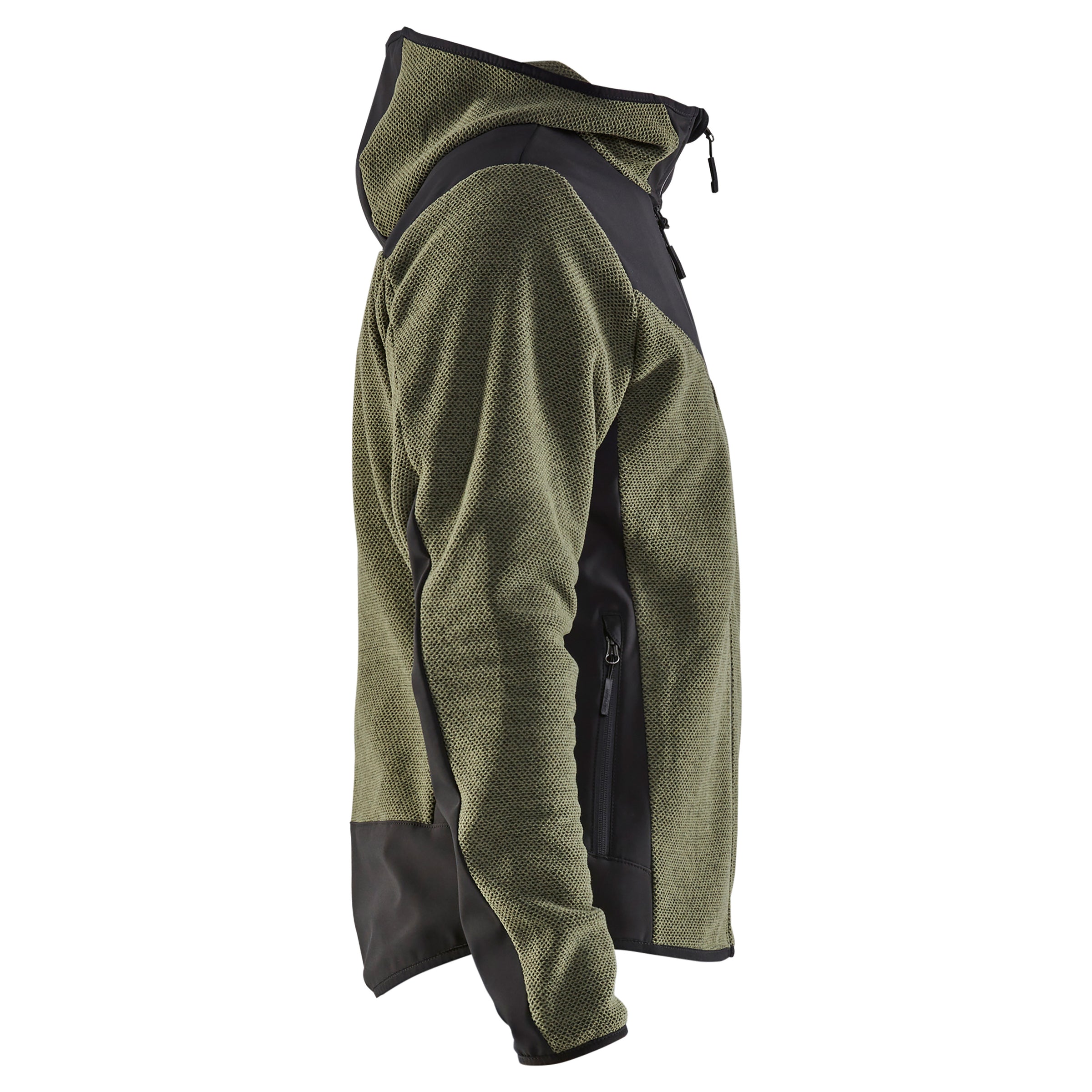 Blaklader 5940 Autumn Green/Black Knitted Jacket With Softshell | Start ...
