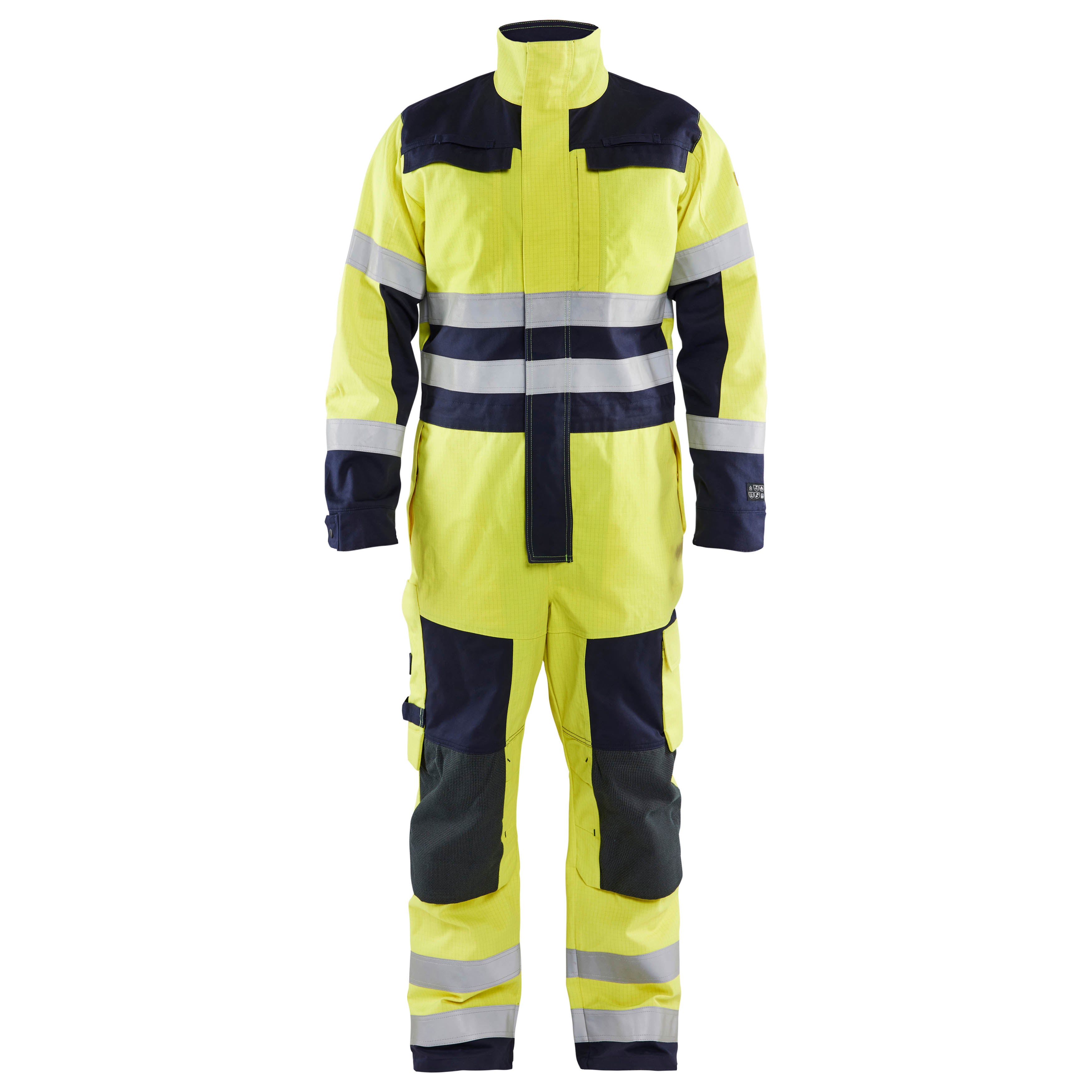 Blaklader 6378 Hi-Vis Yellow/Navy Blue Arc Flash & Fire Retardant ...