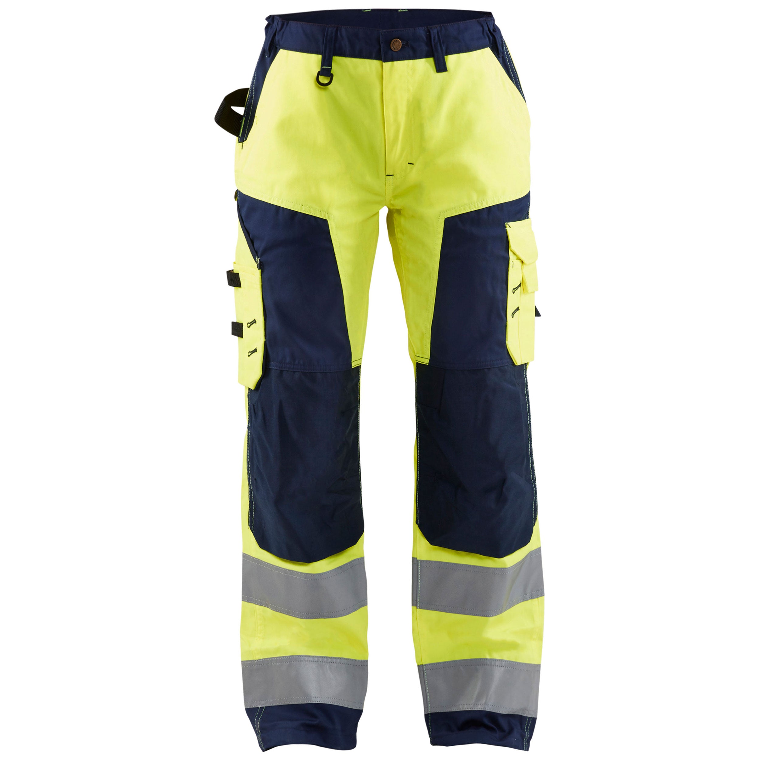 Blaklader 7155 Hi-Vis Yellow/Navy Blue Women's Trousers Without Nail ...