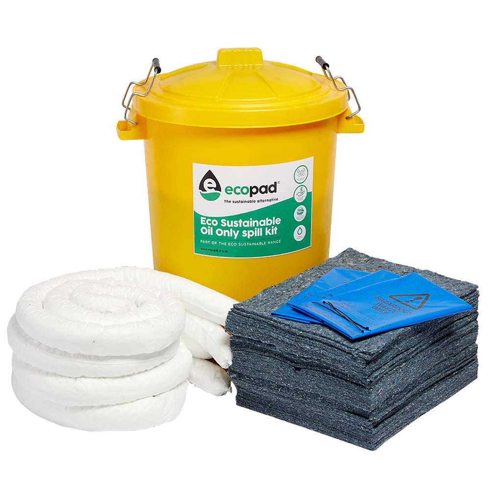 Ecospill Eco Sustainable 90L Oil Only Spill Response Kit Circular PE ...