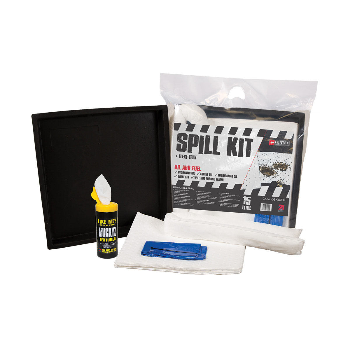 Fentex Oil and Fuel Spill Kit - 15L | Start Safety UK