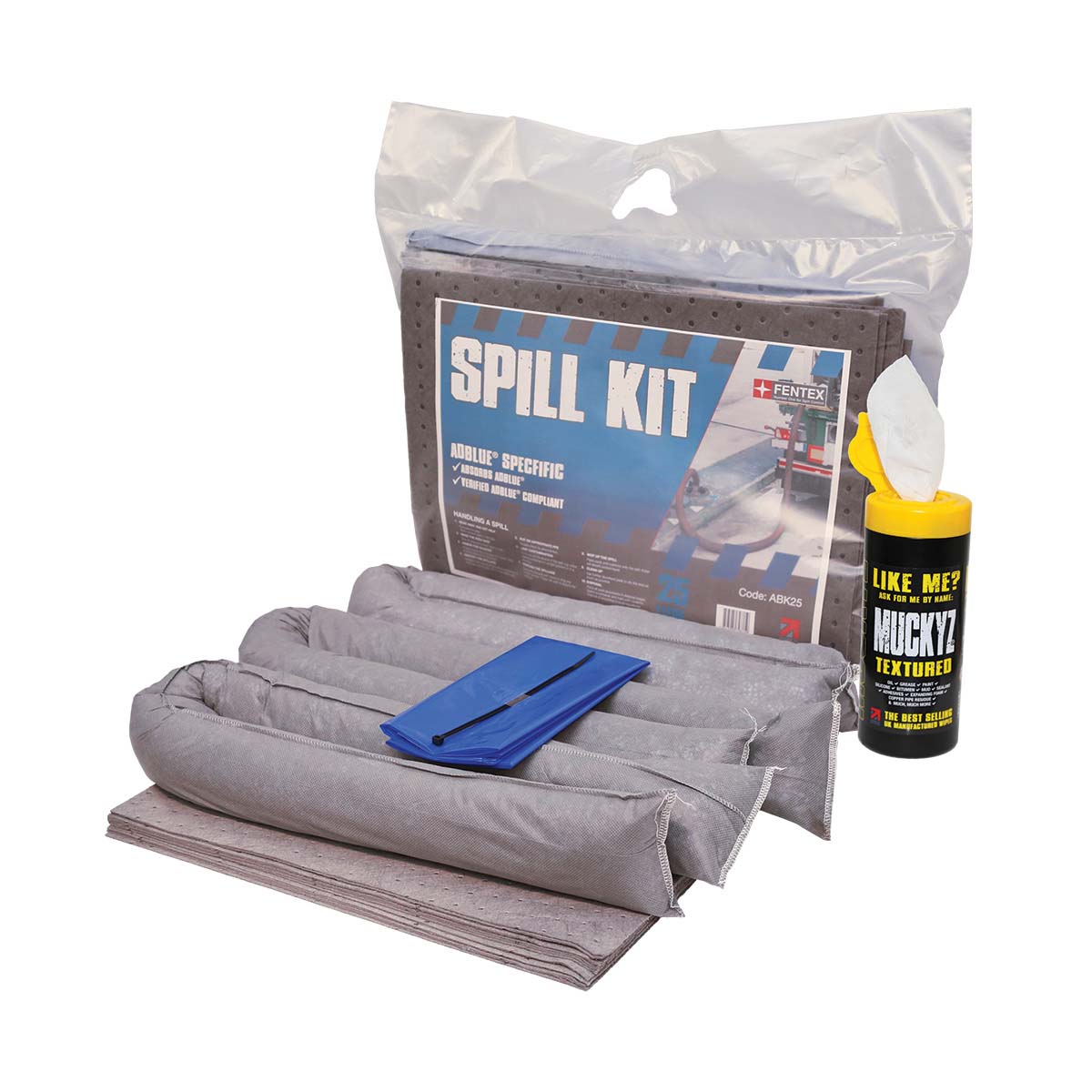 Fentex 25 Litre AdBlue spill kit in Heat-Sealed bag | Start Safety UK