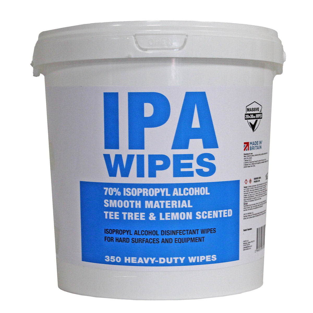 Fentex 6 Litre Bucket of 350 large IPA-Wipes Smooth Sheet Scented ...