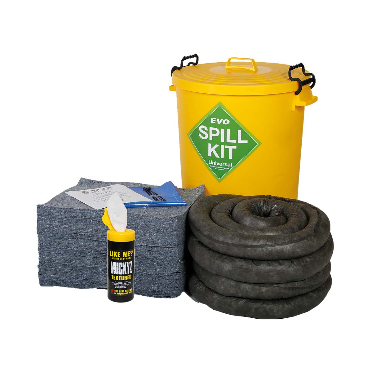 Fentex Evo Recycled® General Purpose 90 Litre Spill Kit in Plastic Drum ...
