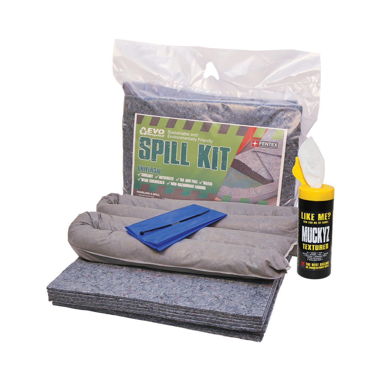 Fentex Evo Recycled® General Purpose 20 Litre Spill Kit in Heat-sealed ...