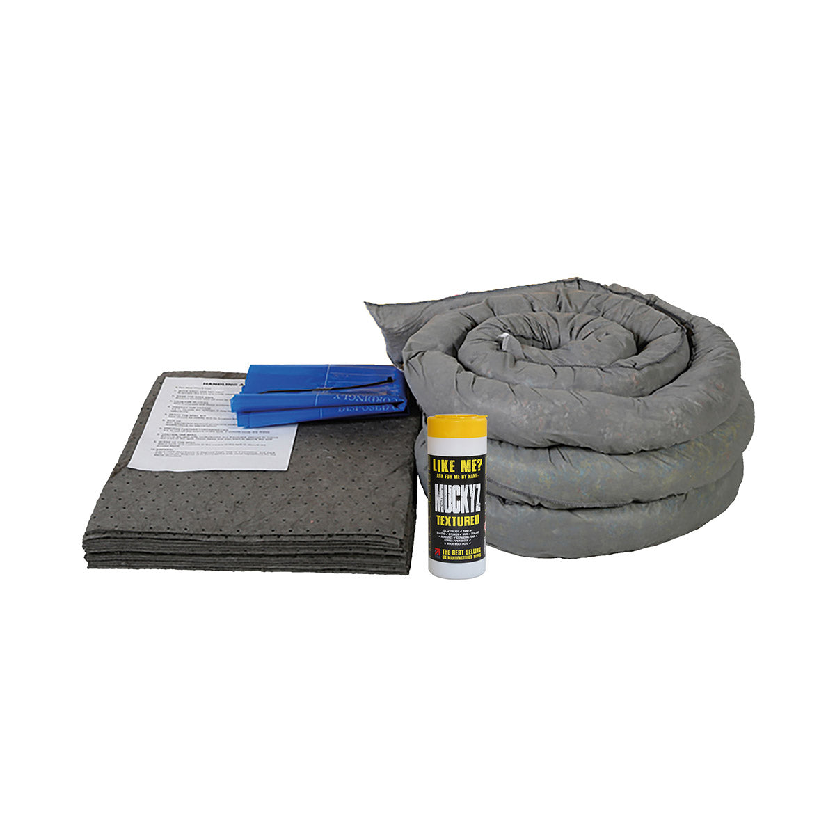 Fentex Refill Kit for General Purpose Spill Kit - Yellow Plastic Drum ...
