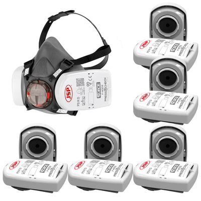 JSP Force8 PressToCheck™ Half Mask Includes P3 Filters – Start Safety UK