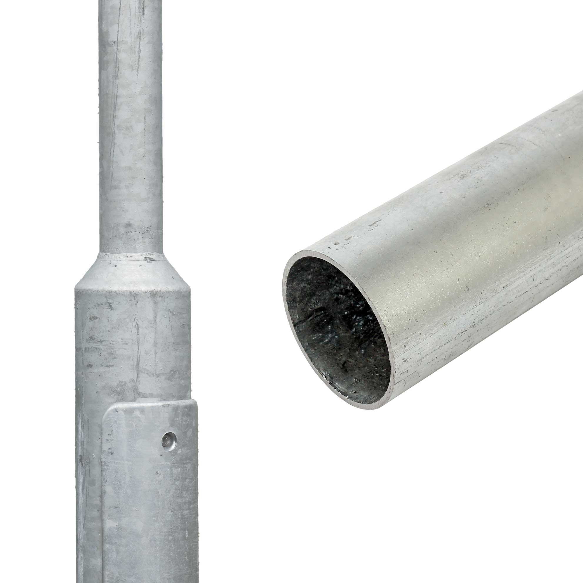Wide Base Posts Galvanised Sign Posts 89mm Shaft in Various Lengths ...