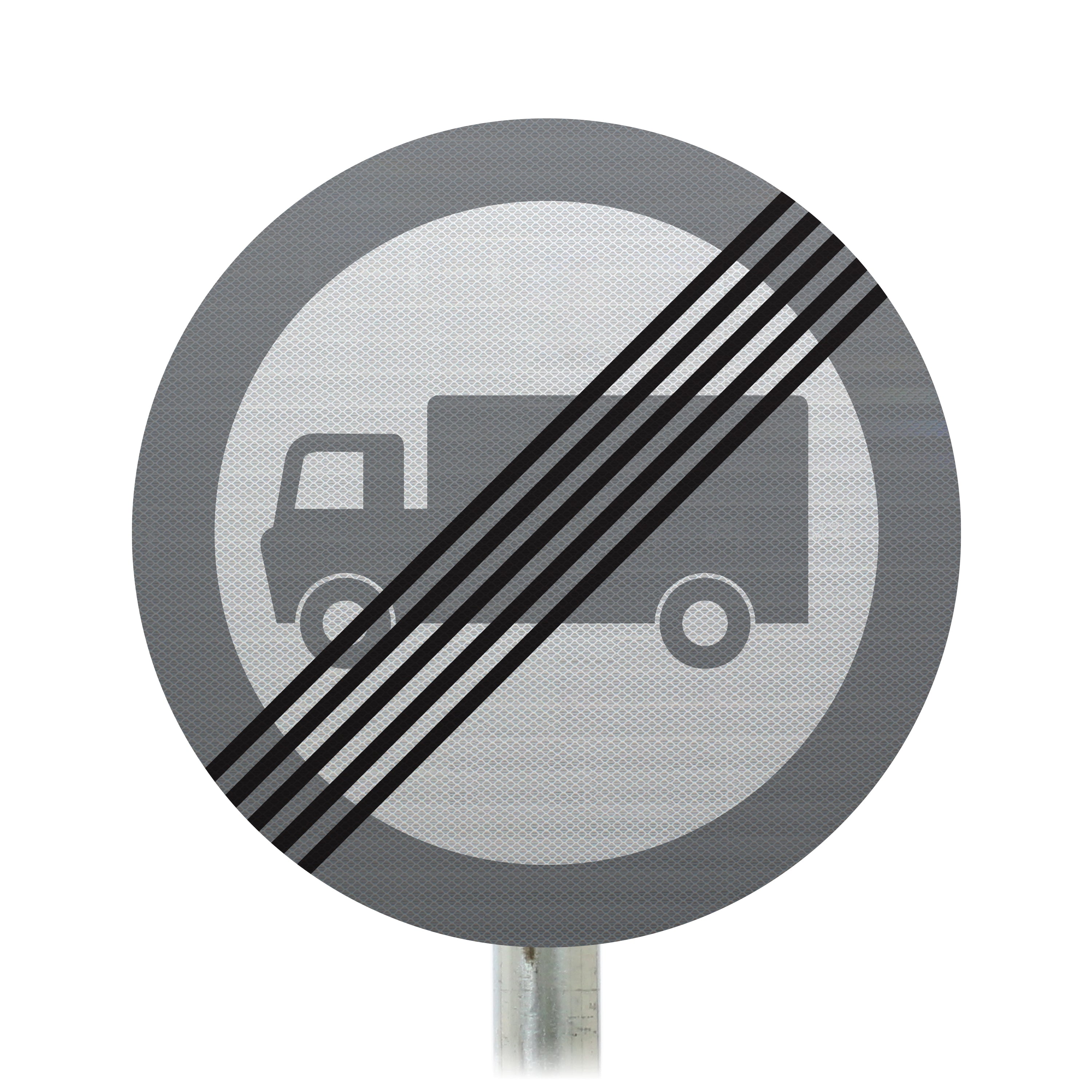 End of Goods Vehicles Prohibition Sign Face Post Mounted 622.2, (Face ...