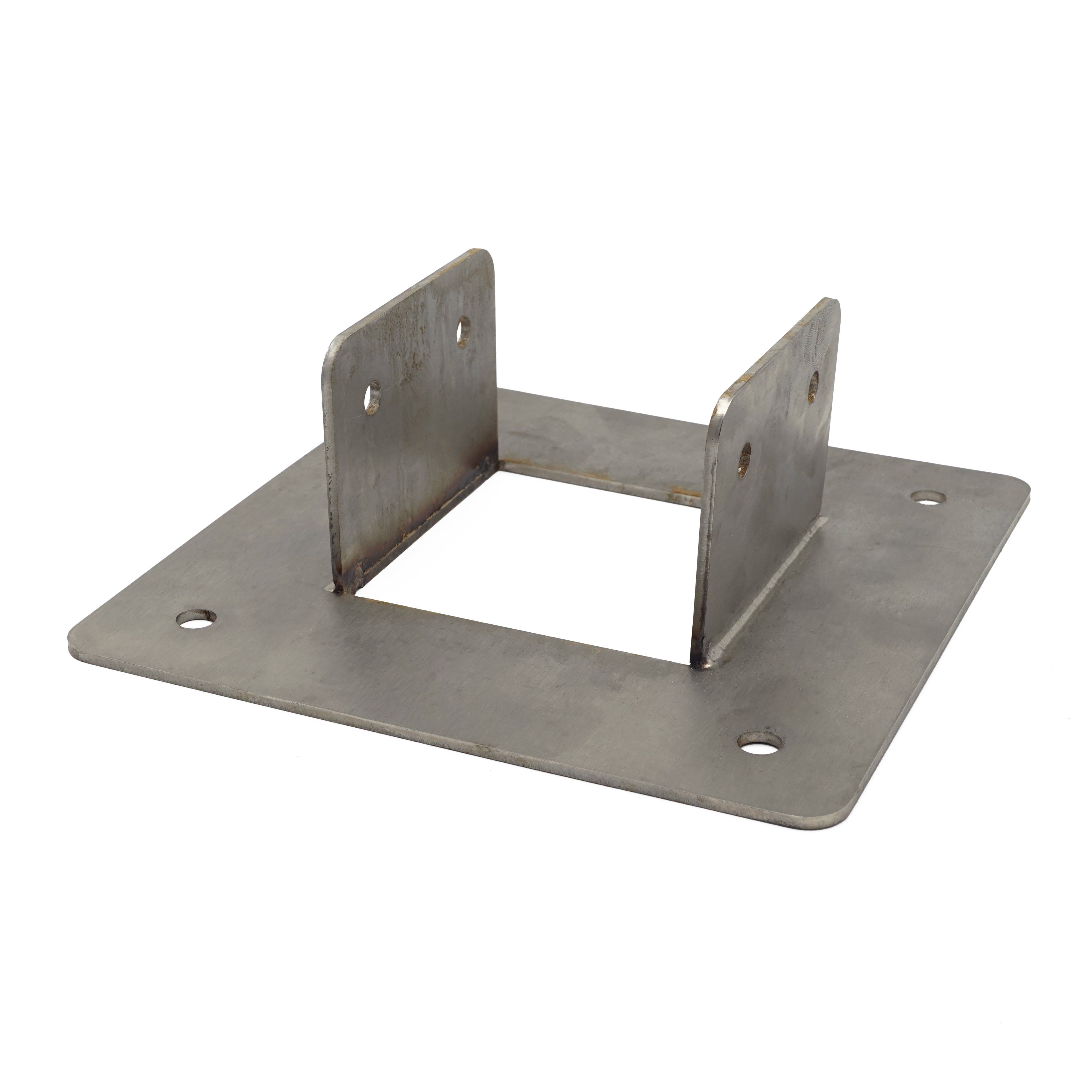 Iconium Stainless Steel Wooden Bollard Ground Fixing Plate | Buy Now ...