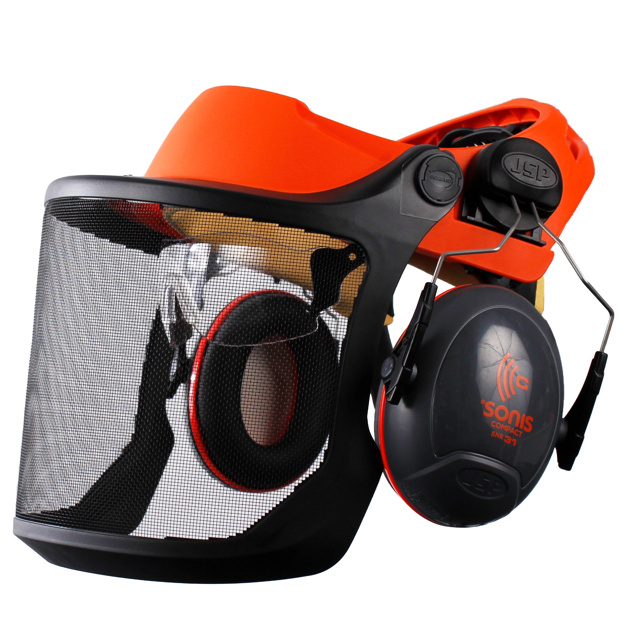 JSP Forestry EVOGuard M2 Browguard System inc Ear Defenders – Start ...