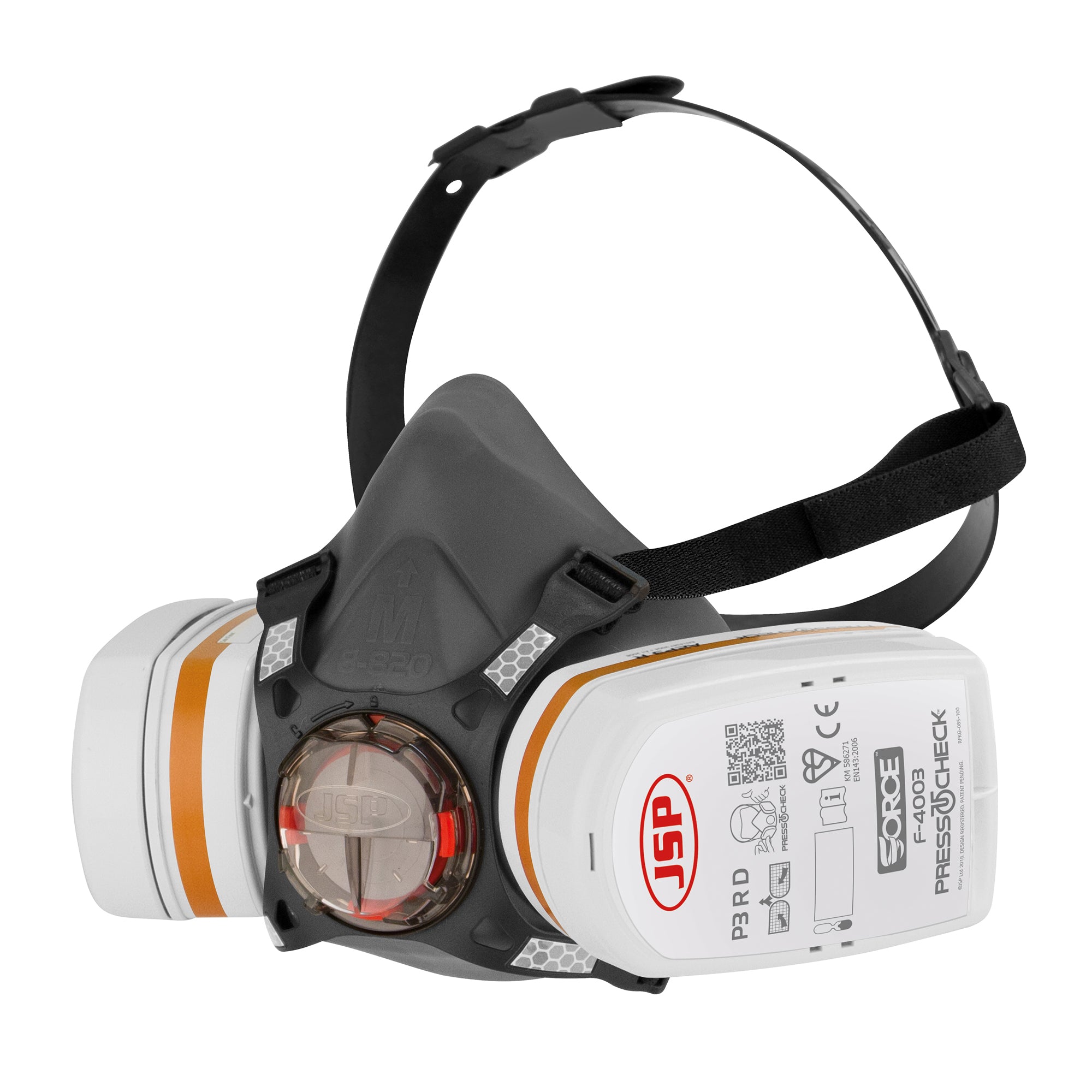 JSP Force8 PressToCheck™ Half Mask Includes A2P3 Filters – Start Safety UK