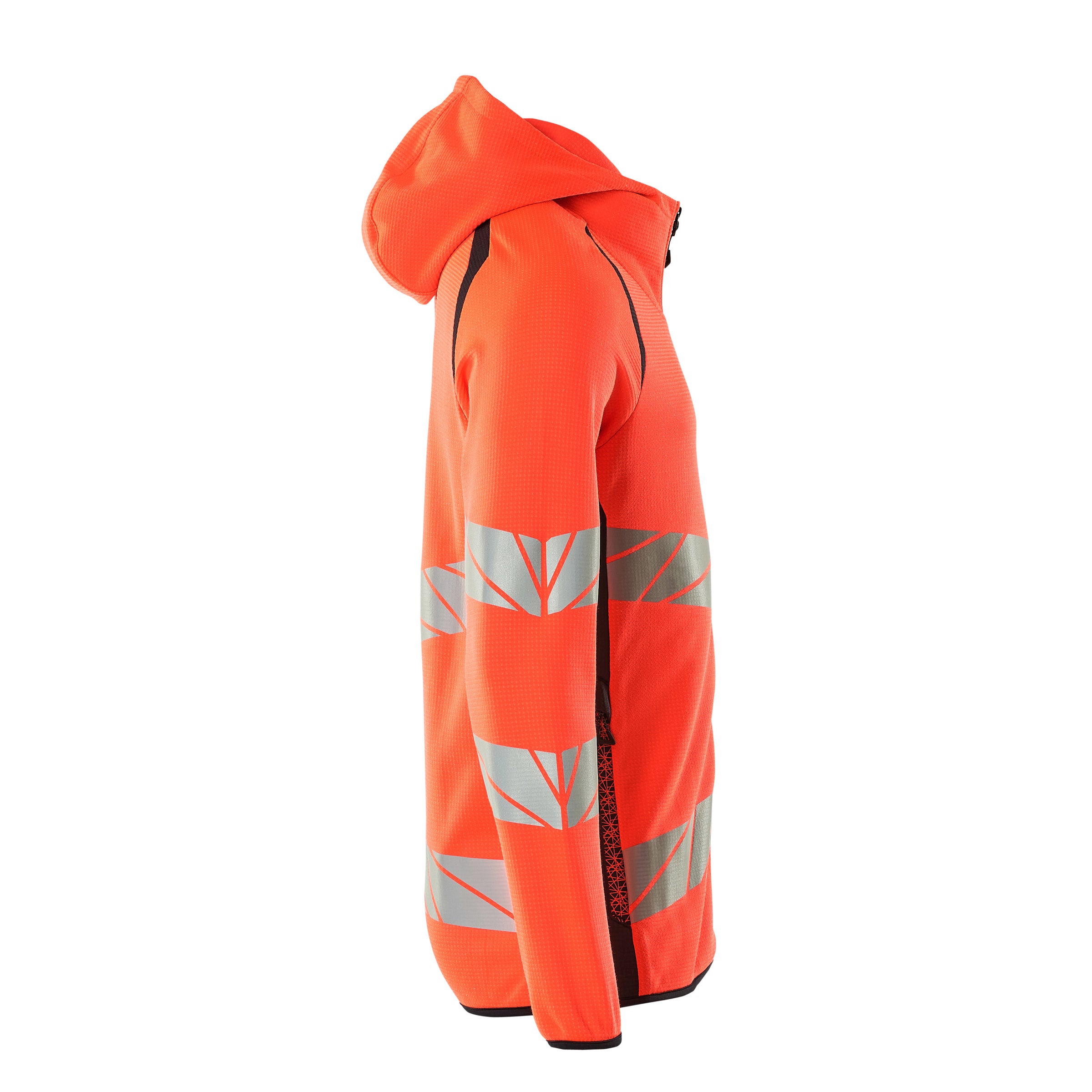 Mascot Accelerate Safe 19284-781-22210 Hoodie With Zipper - Hi-Vis Red ...