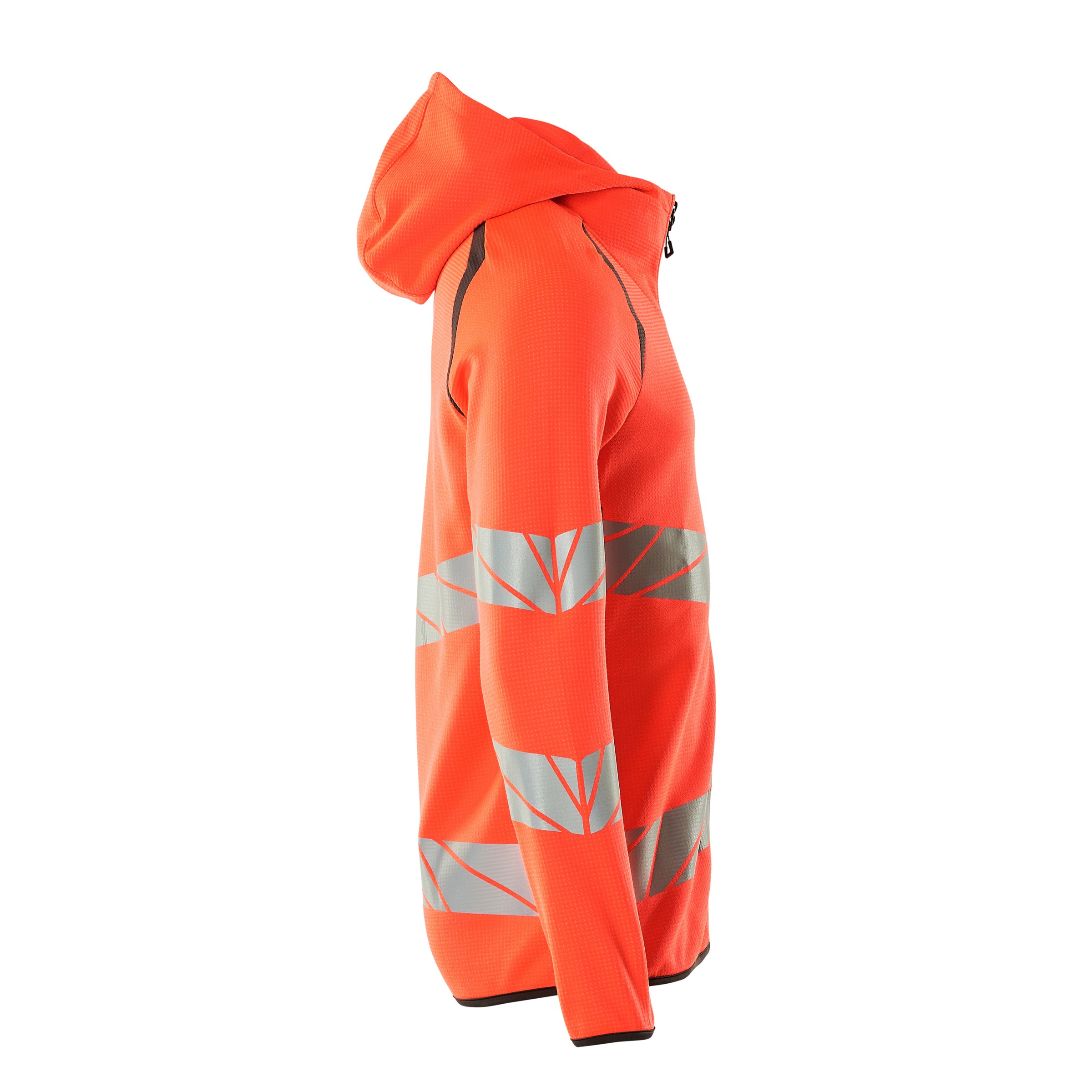 Mascot Accelerate Safe 19284-781-22218 Hoodie With Zipper - Hi-Vis Red ...