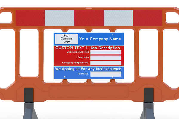 Courtesy & Information Boards | Fit to Walls or Barriers – Start Safety UK