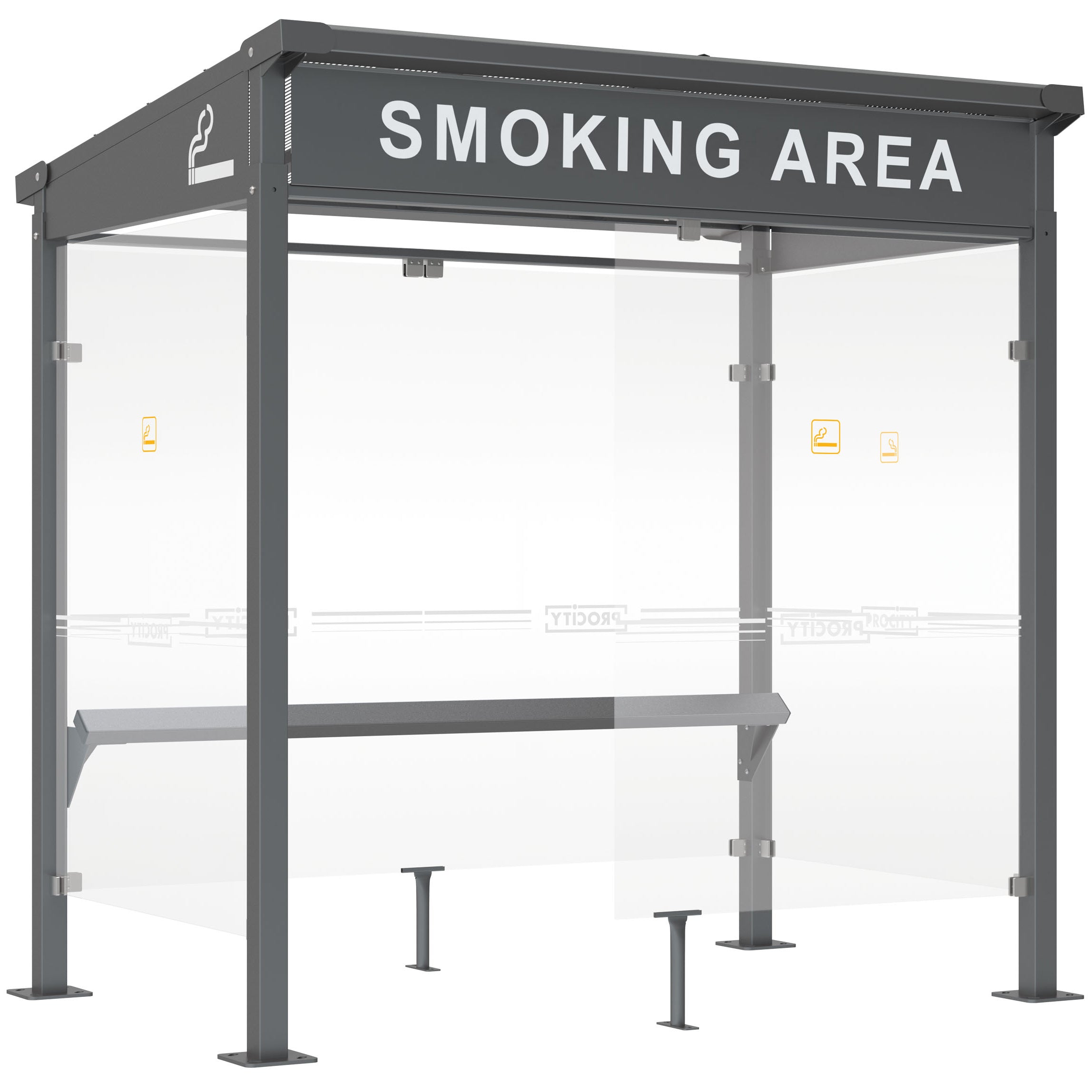 Procity Milan Contemporary Smoking Shelter – Start Safety UK