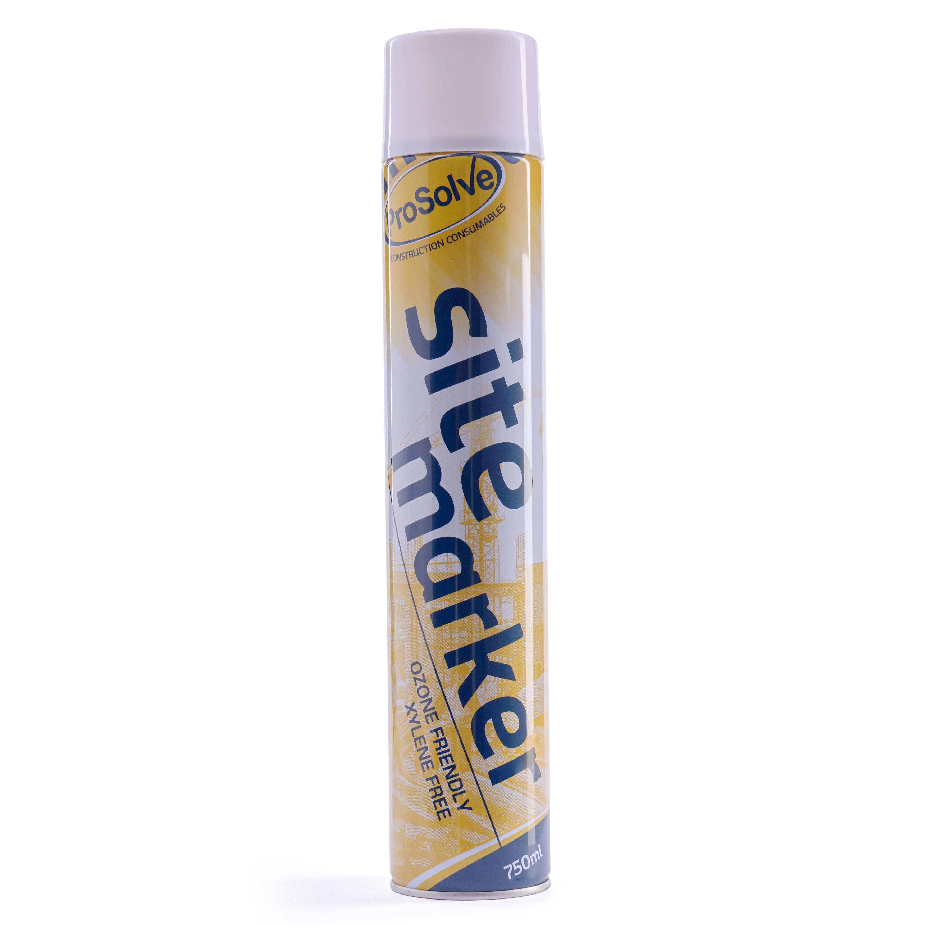 ProSolve White SiteMarker Semi-Permanent Marking Paint (Acrylic) 750ml ...