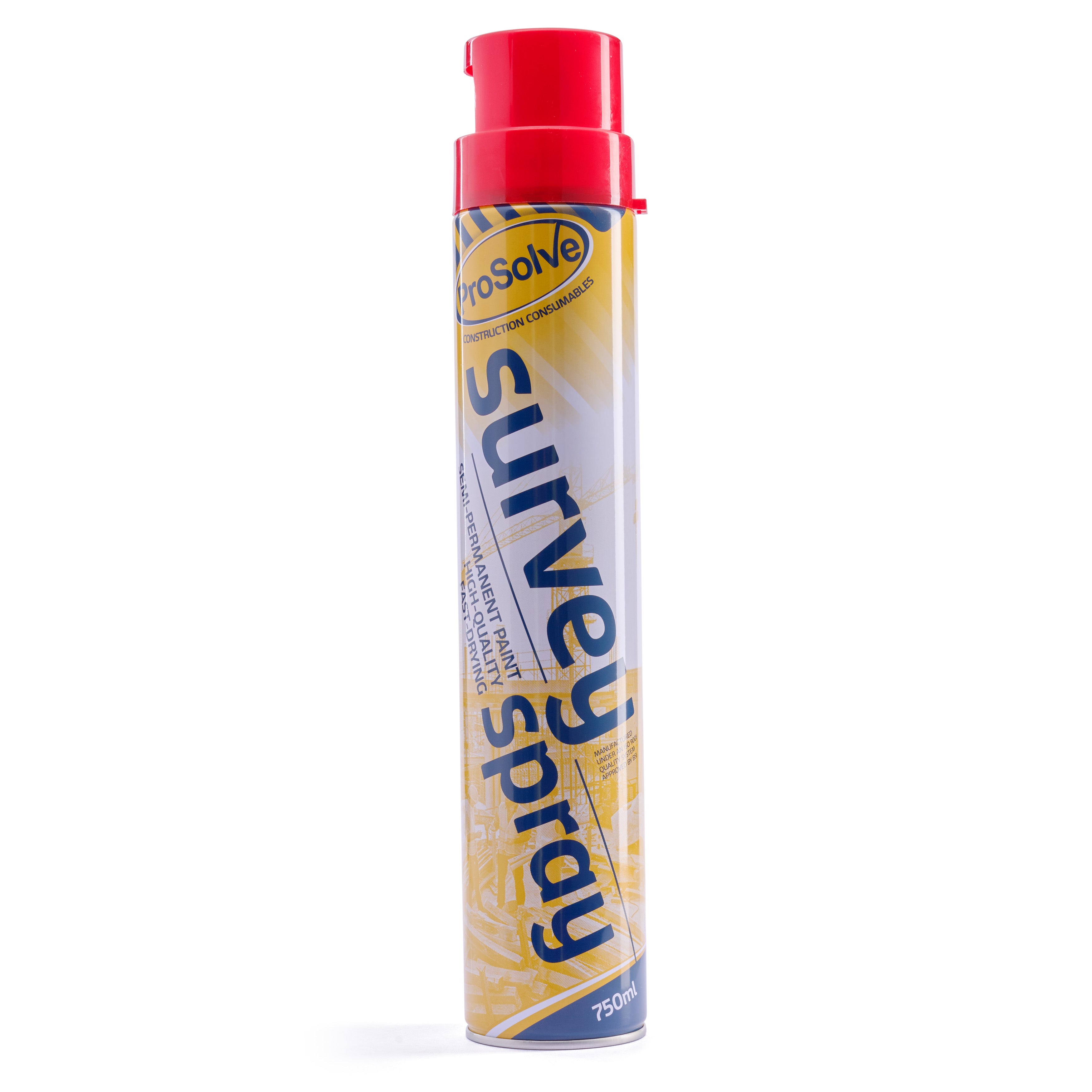 ProSolve Red Survey Paint Invertible Aerosol Spray (Acrylic) 750ml ...