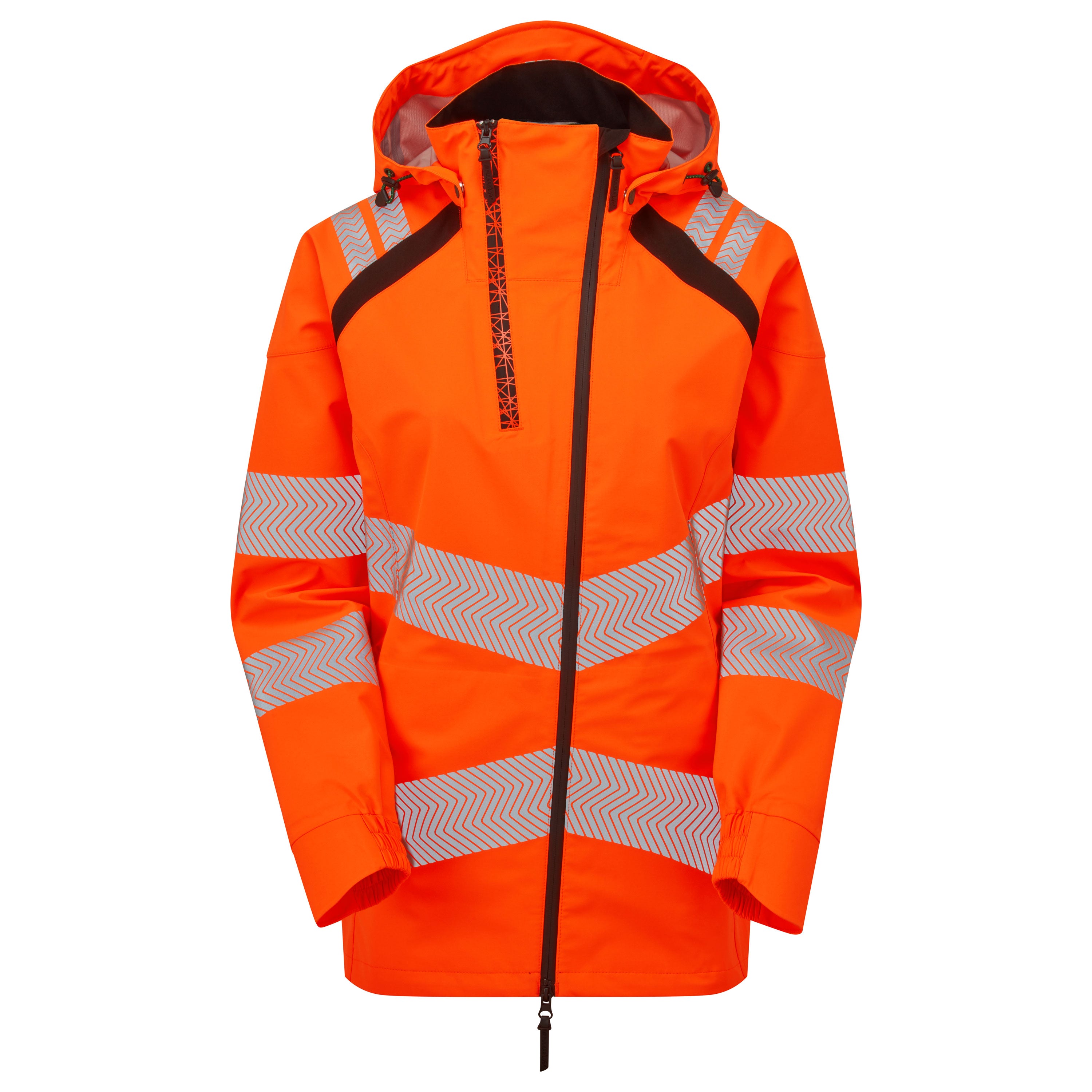 Pulsar Life LFE960 Ladies Rail Spec Hi Vis Orange Waterproof Shell ...