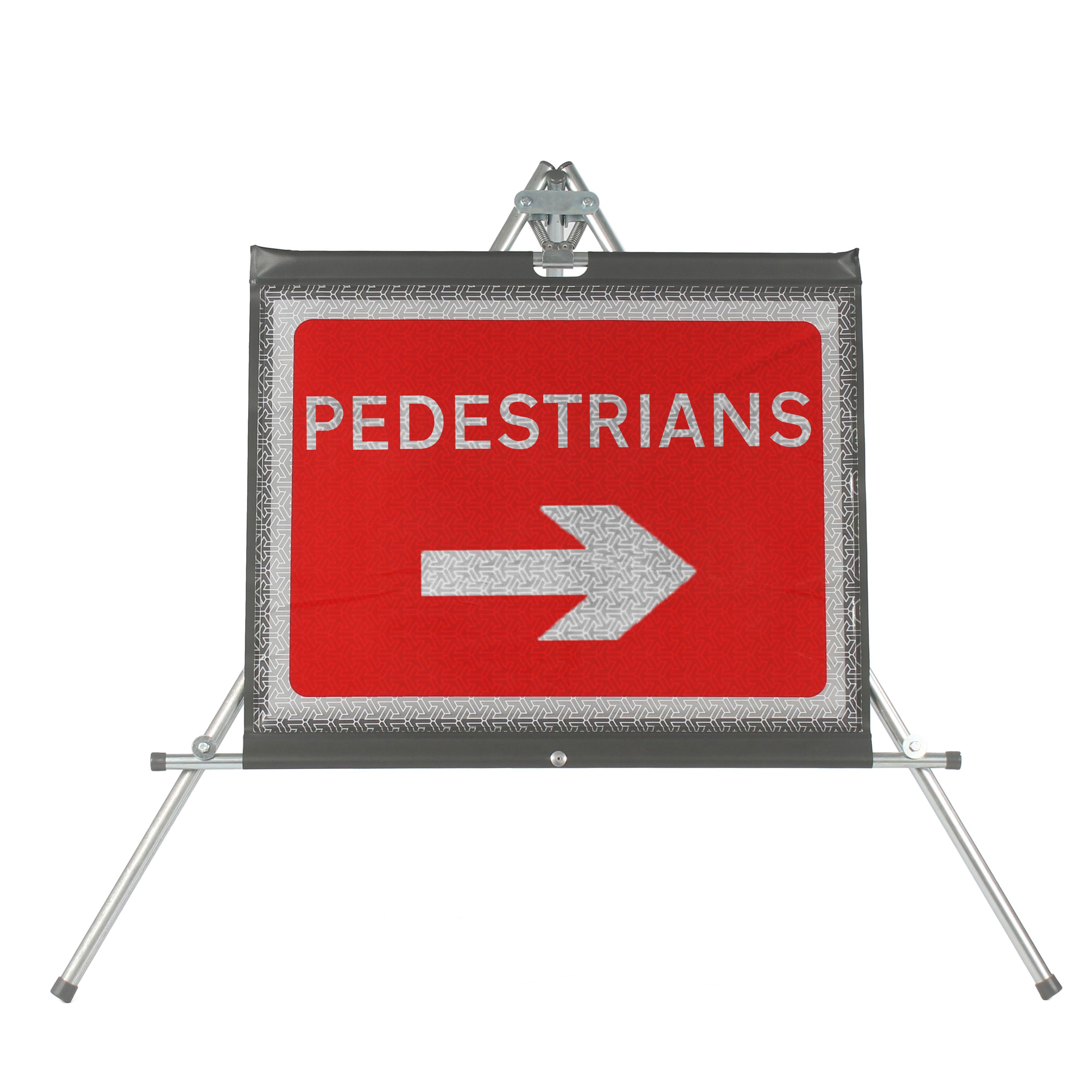 Pedestrians Right Arrow Sign dia.7018 Classic Roll Up Road Sign ...