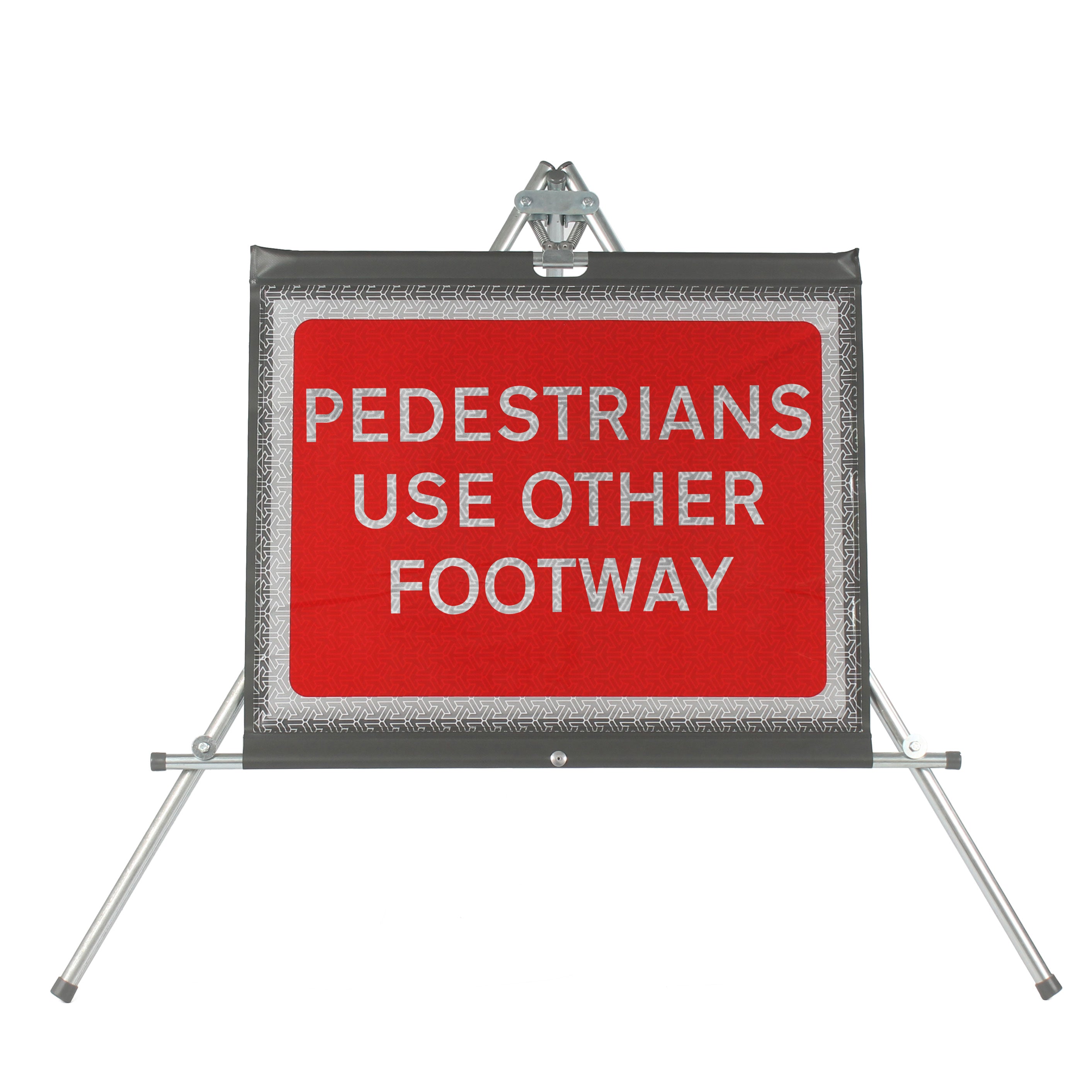 Pedestrians Use Other Footway Sign dia.7018 Classic Roll Up Road Sign ...