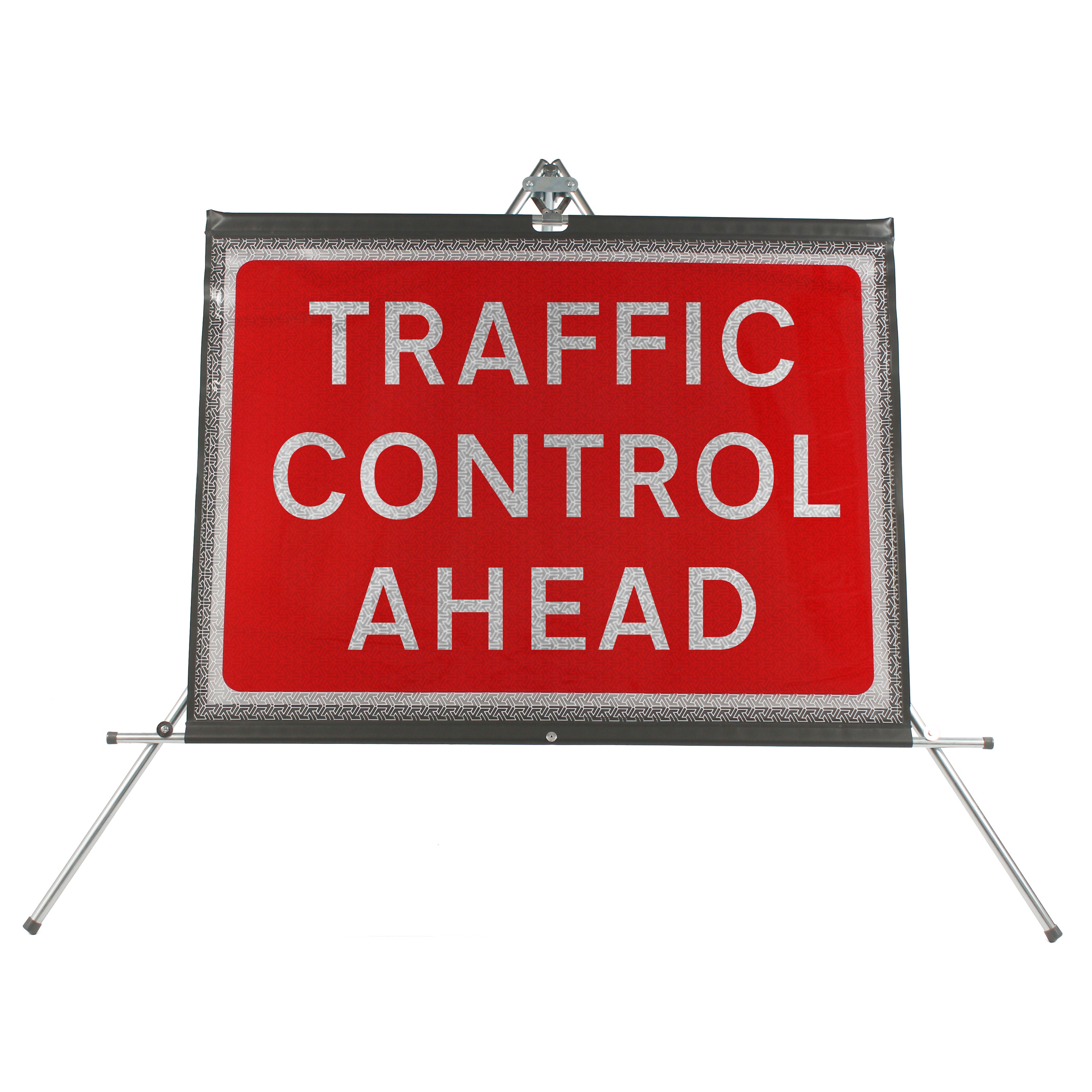 Traffic Control Ahead Sign dia.7010.1 Classic Roll Up Road Sign – Start ...