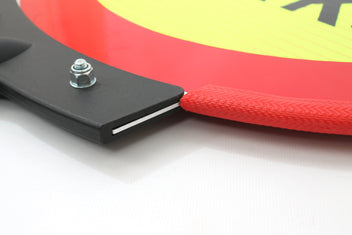 Stop Works Sign 450mm Face Collapsible Pole – Start Safety UK