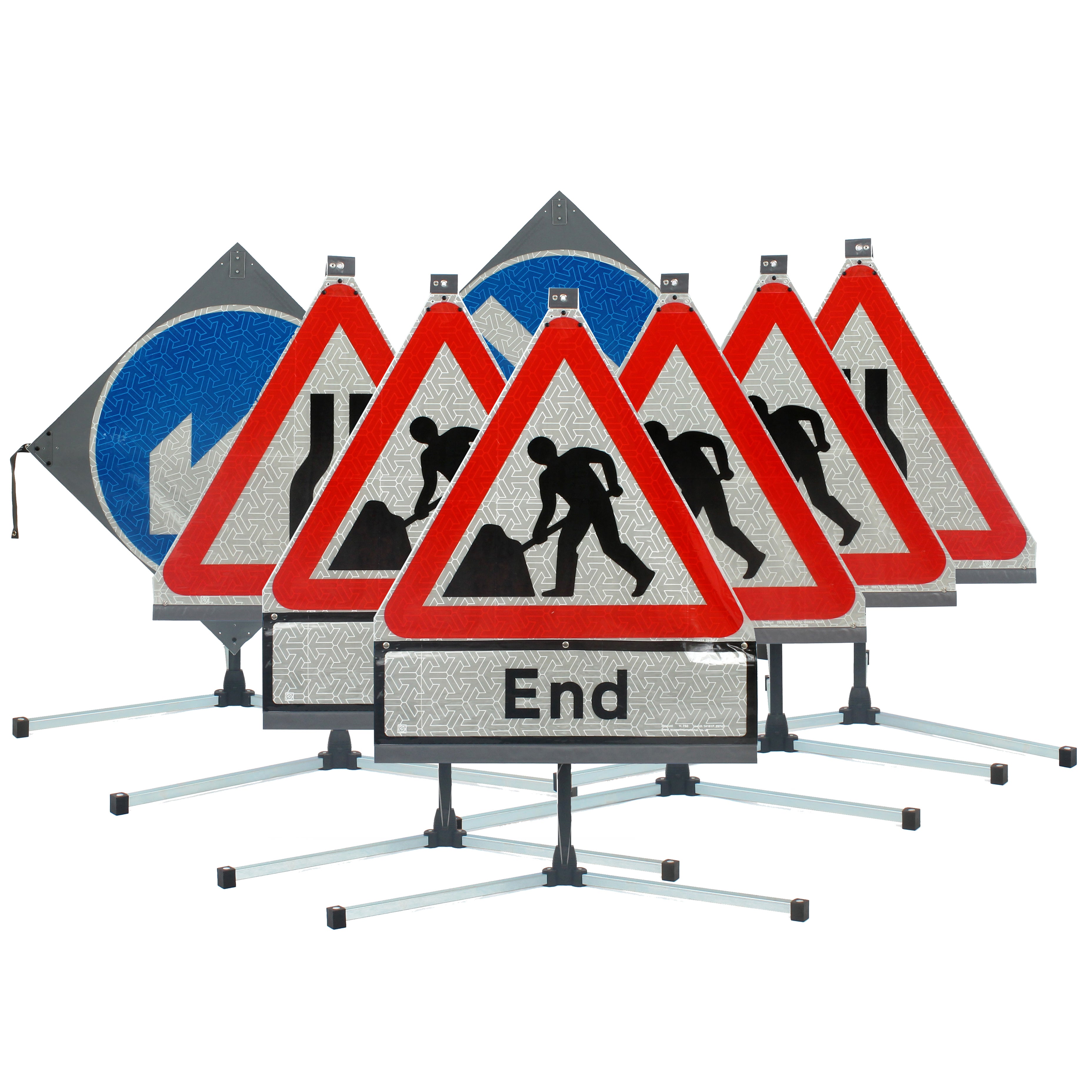 TriFlex™ Roll Up Road Sign Package 750mm – Start Safety UK