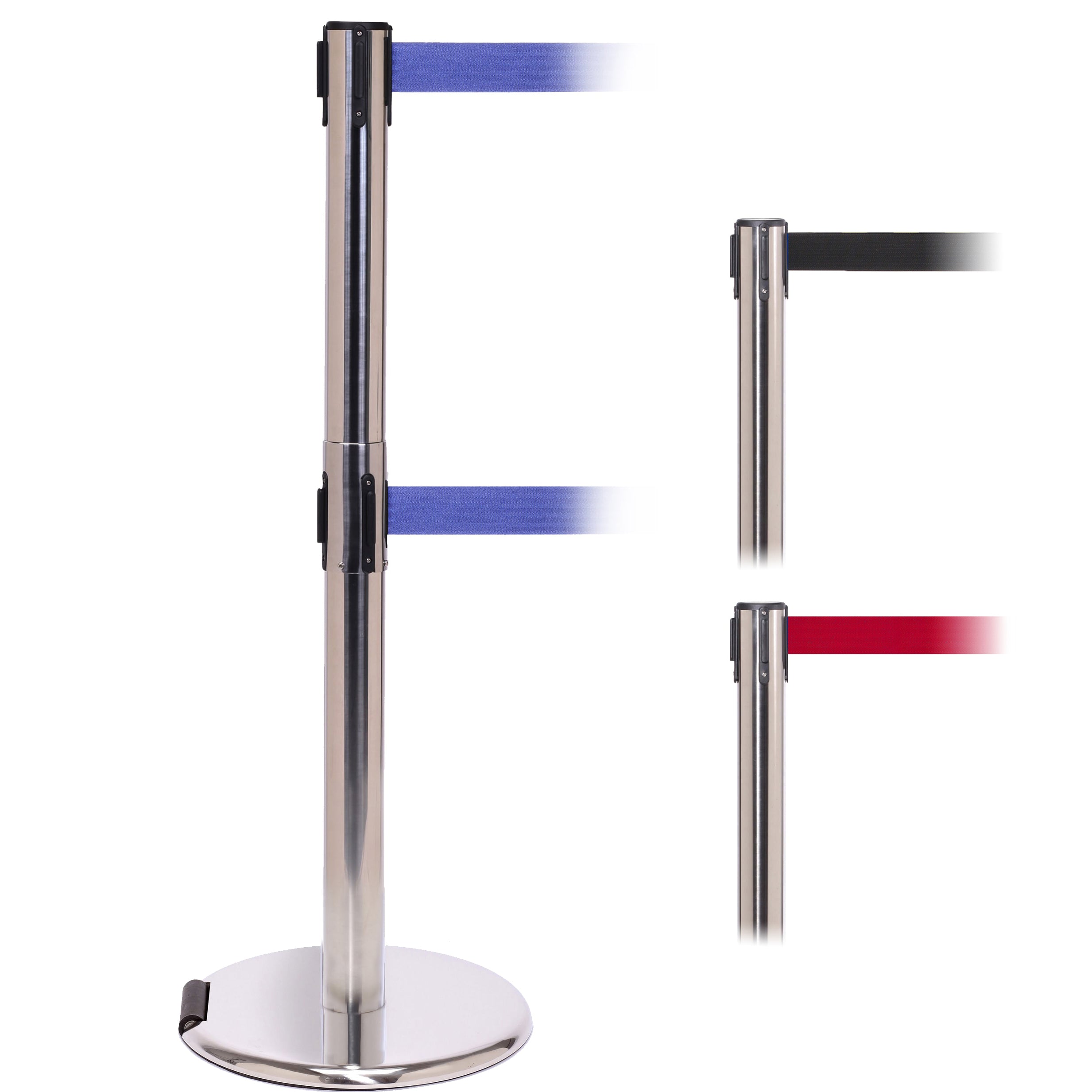 RollerPro ROL250 Twin 3.4m x 50mm Belt Barrier Multiple Colours ...