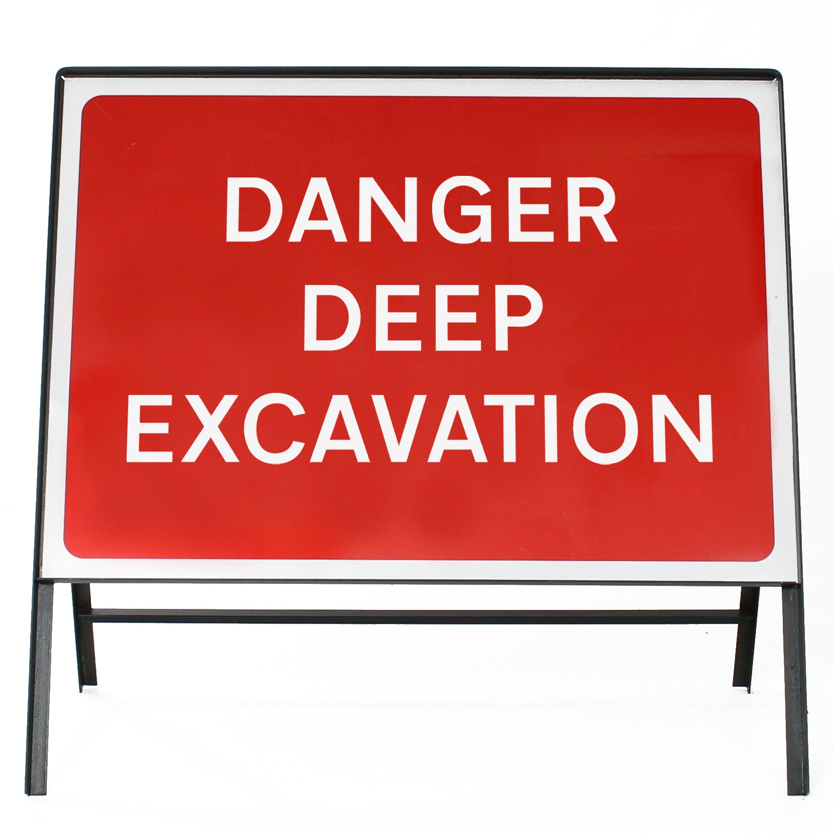 Danger Deep Excavation Sign - Zintec Metal Sign Face | 1050x750mm ...