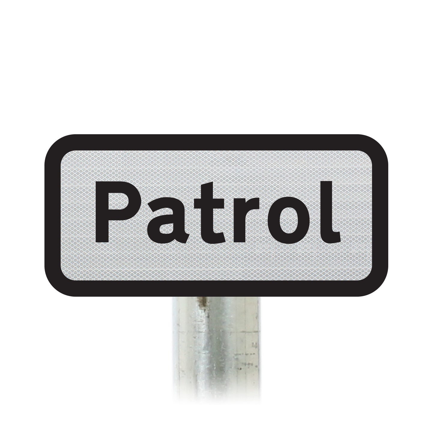 Patrol Sup Plate Road Sign Post Mounted (Face Only) – Start Safety UK