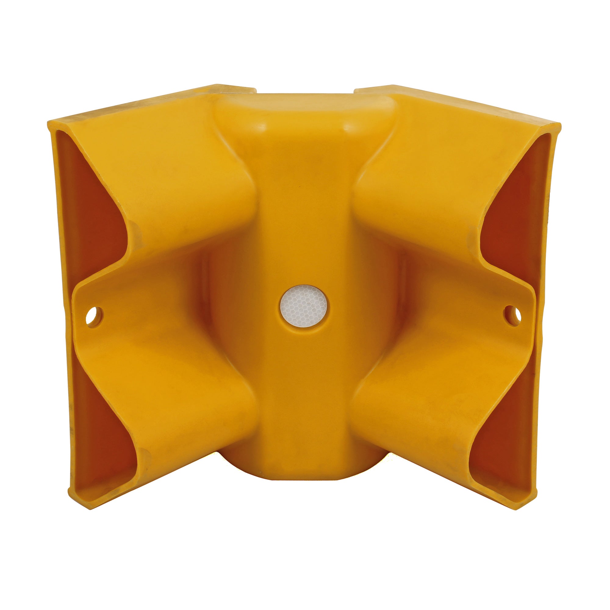 90° Internal Armco Barrier Corner | Yellow Plastic With Reflectors ...