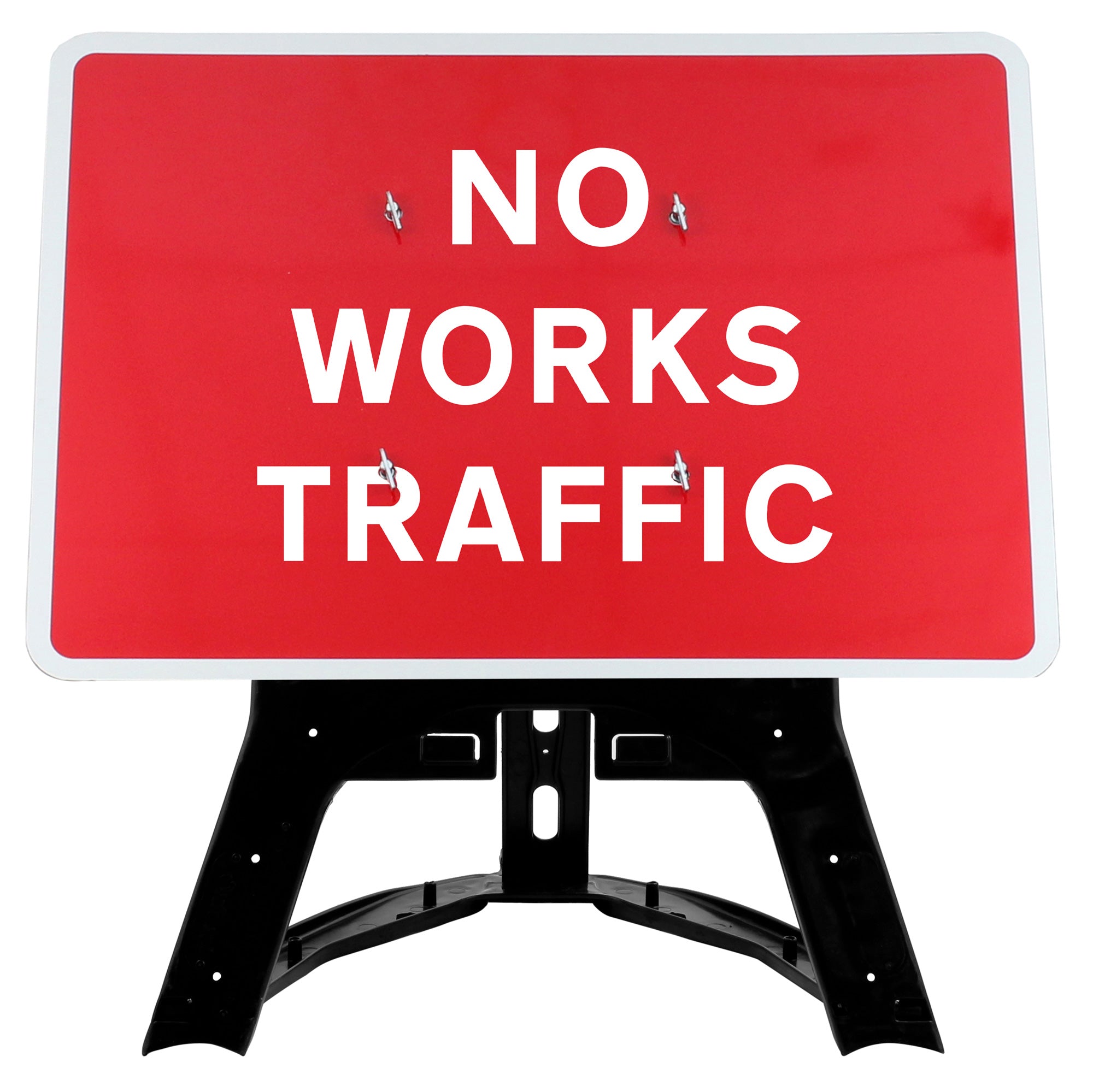 'No Works Traffic' QuickFit EnduraSign 7301 Inc Stand & Face – Start ...