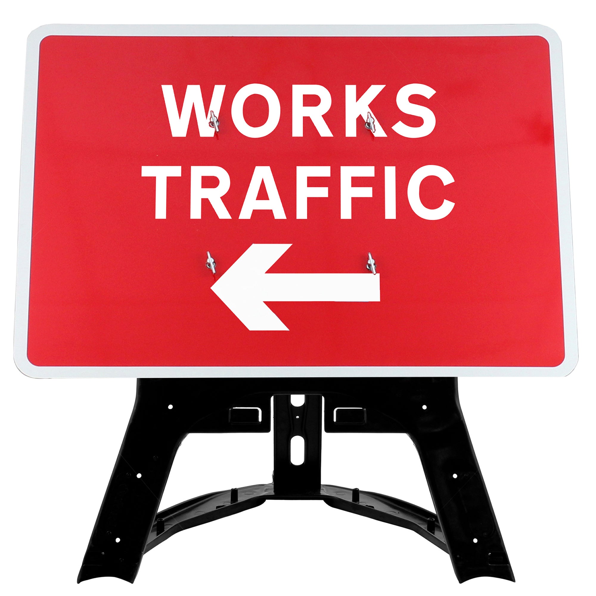 'Works Traffic' Arrow Left QuickFit EnduraSign 7303 Inc Stand & Face ...
