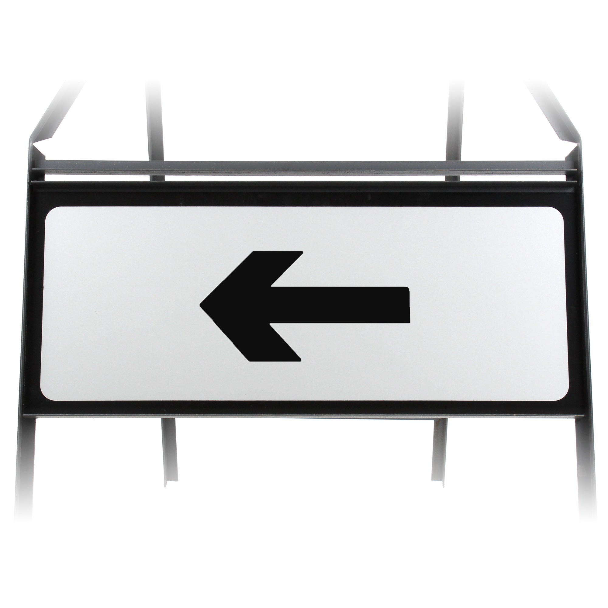 Arrow Left Supplementary Plate - Metal Sign – Start Safety UK