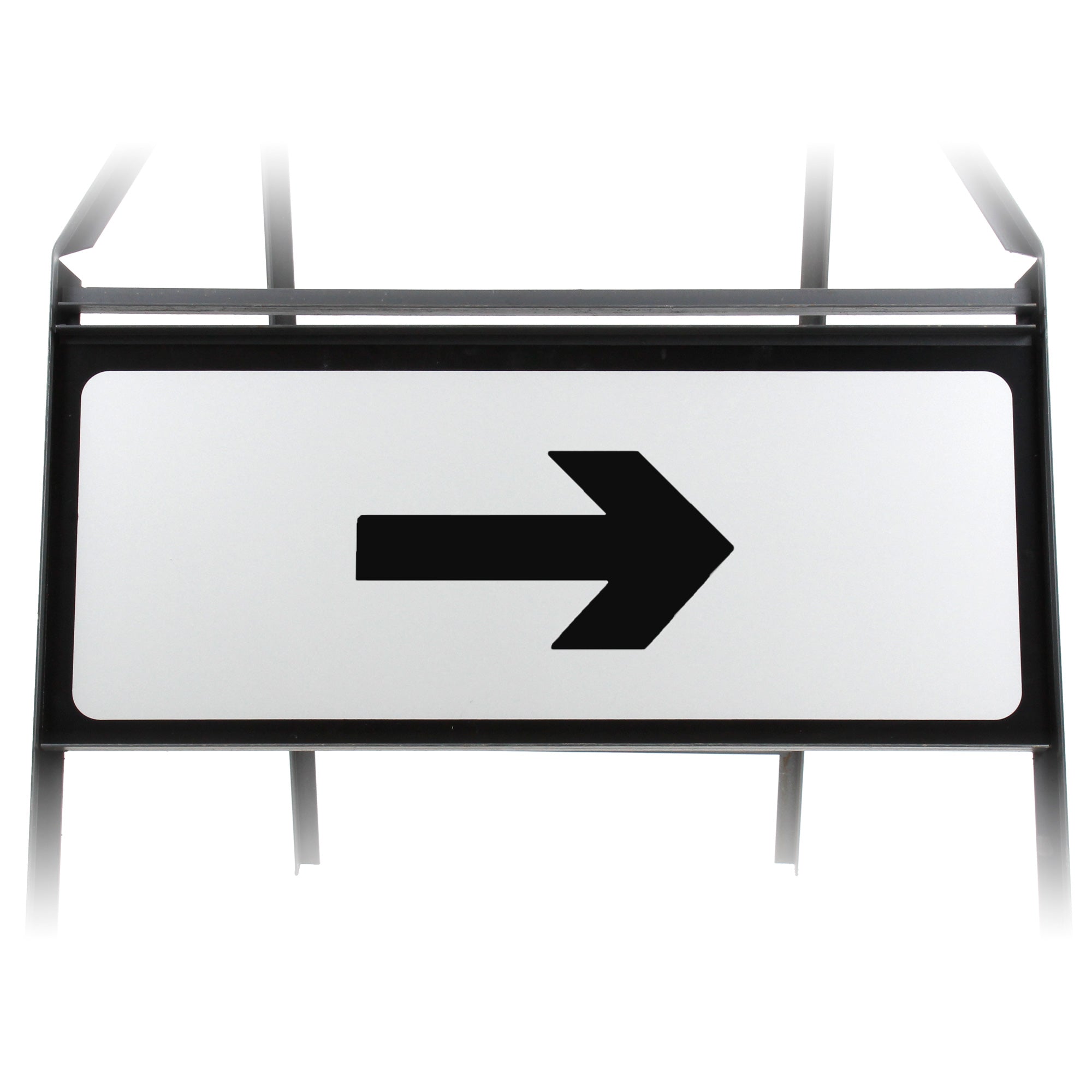 Arrow Right Supplementary Plate - Metal Sign – Start Safety UK