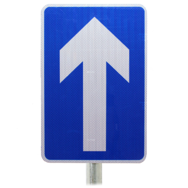 Post Mounted One Way Traffic Sign Diagram 652 – Start Safety UK